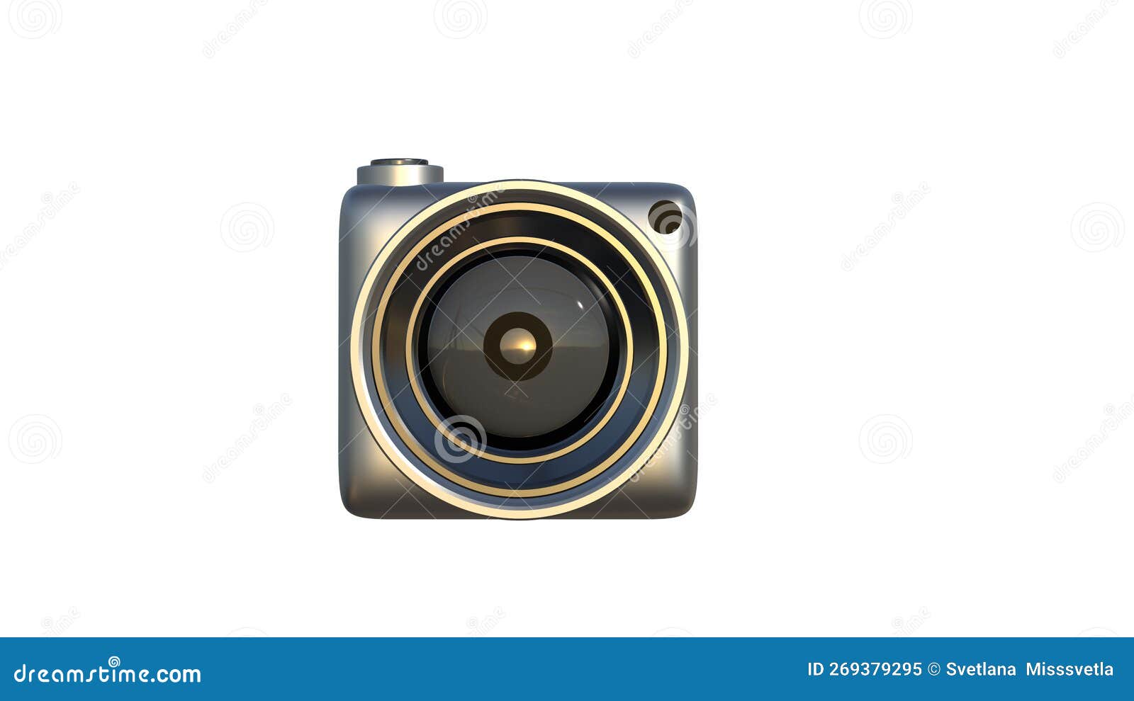 3d Visualization of a Camera, Cartoon Image Stock Illustration ...