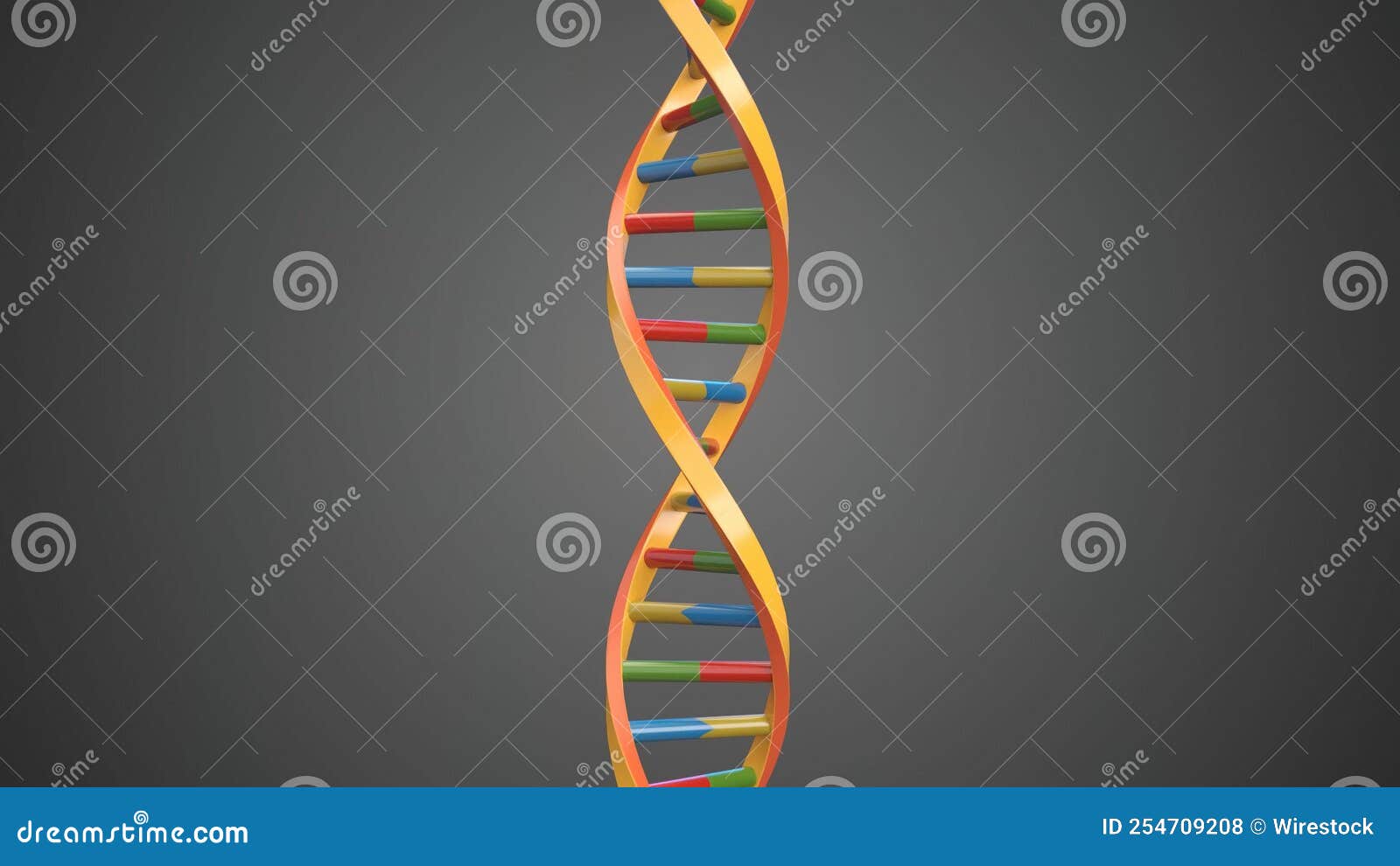3D Visualization of DNA - Deoxyribonucleic Acid Molecule that Carries ...
