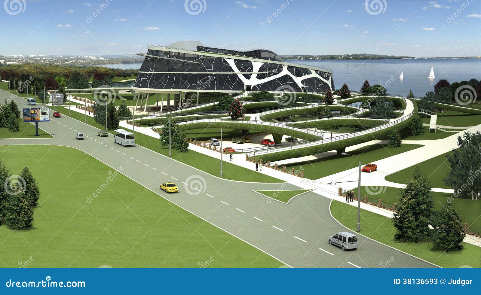 3D Visualization of the Eco Building with Bionic Form and Energy ...