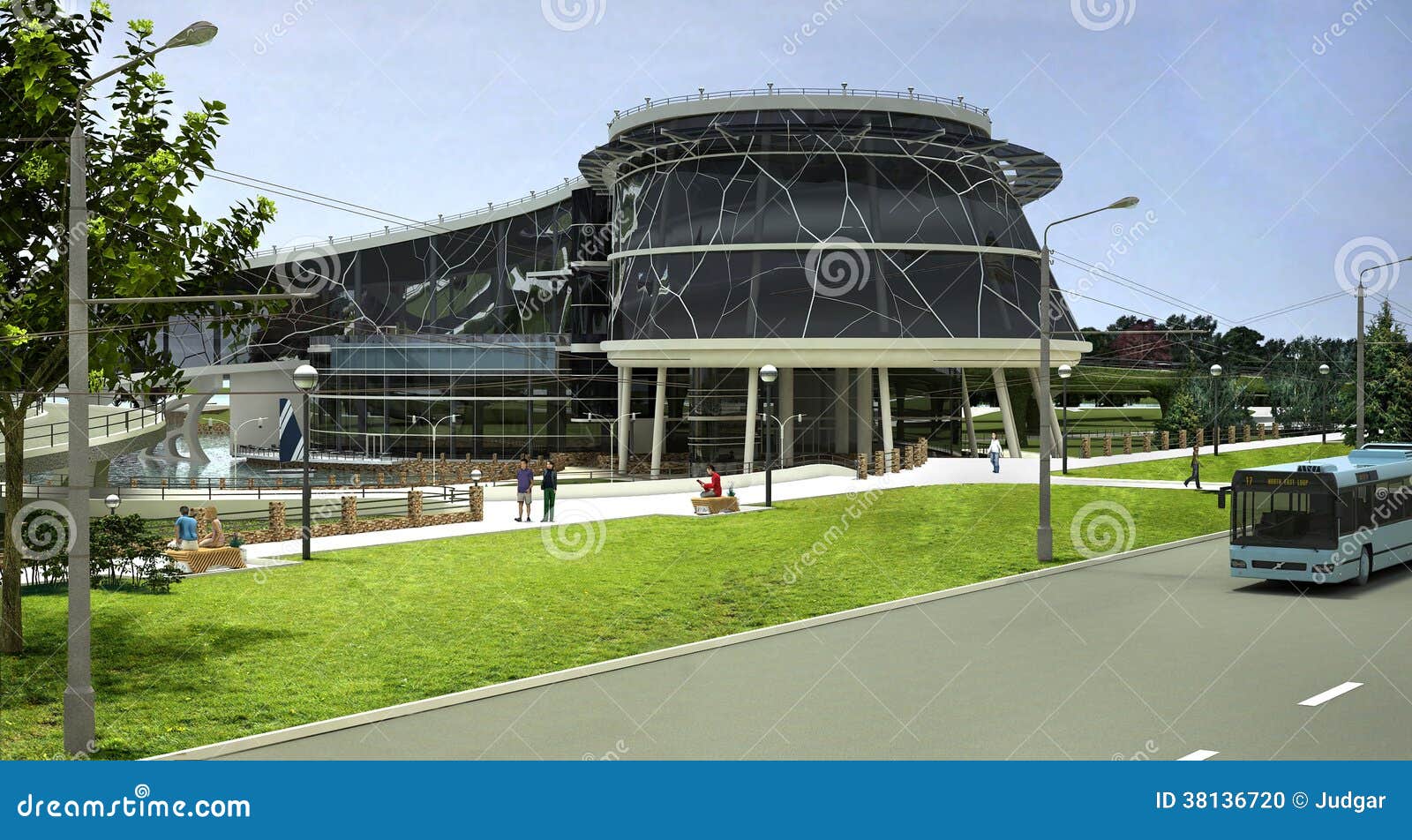 3D Visualization of the Eco Building with Bionic Form and Energy ...