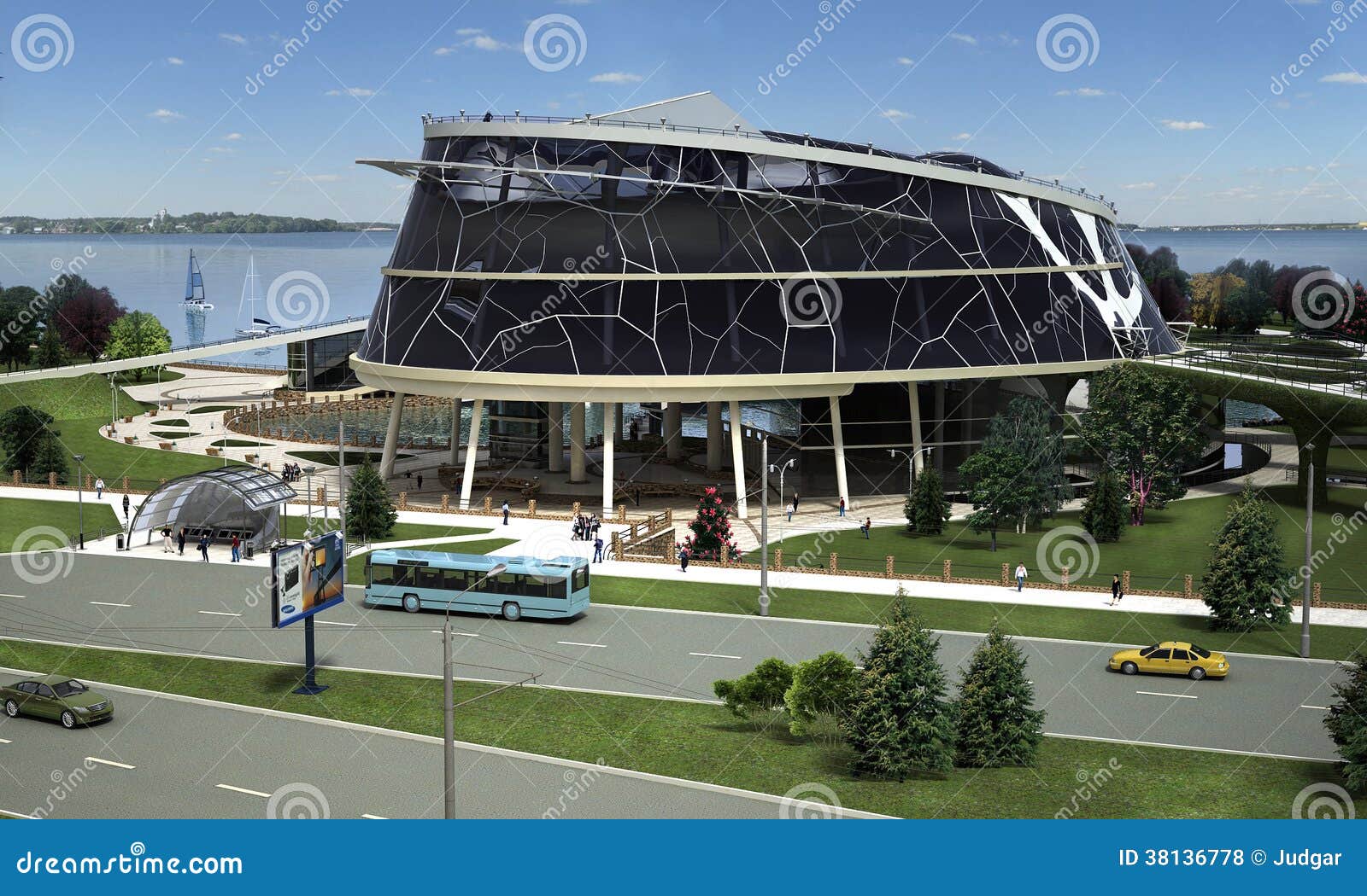 3D Visualization of the Eco Building with Bionic Form and Energy ...