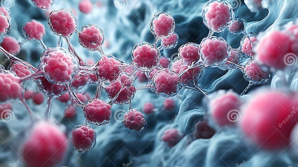 3D Visualization of Enzyme Inhibition Showing Molecular Structures in ...