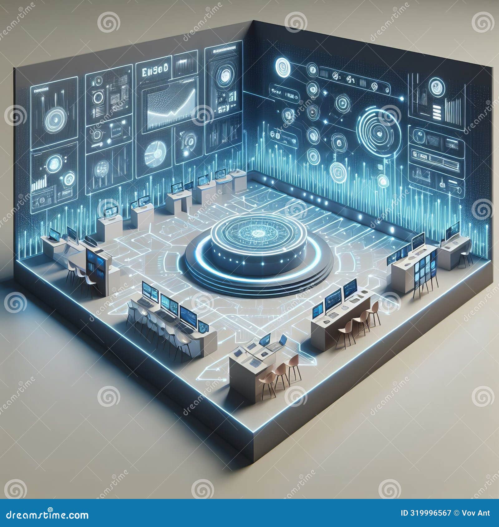 198 83. 3D Visualization for Exhibition Booth Layouts Stock Illustration - Illustration of ...