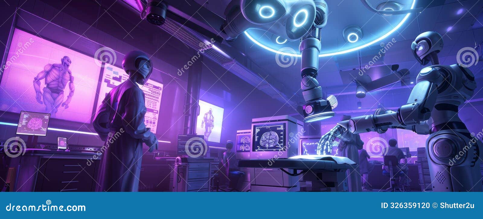 Future Medical Technology Uses AI Robots For Diagnosis. Medical ...