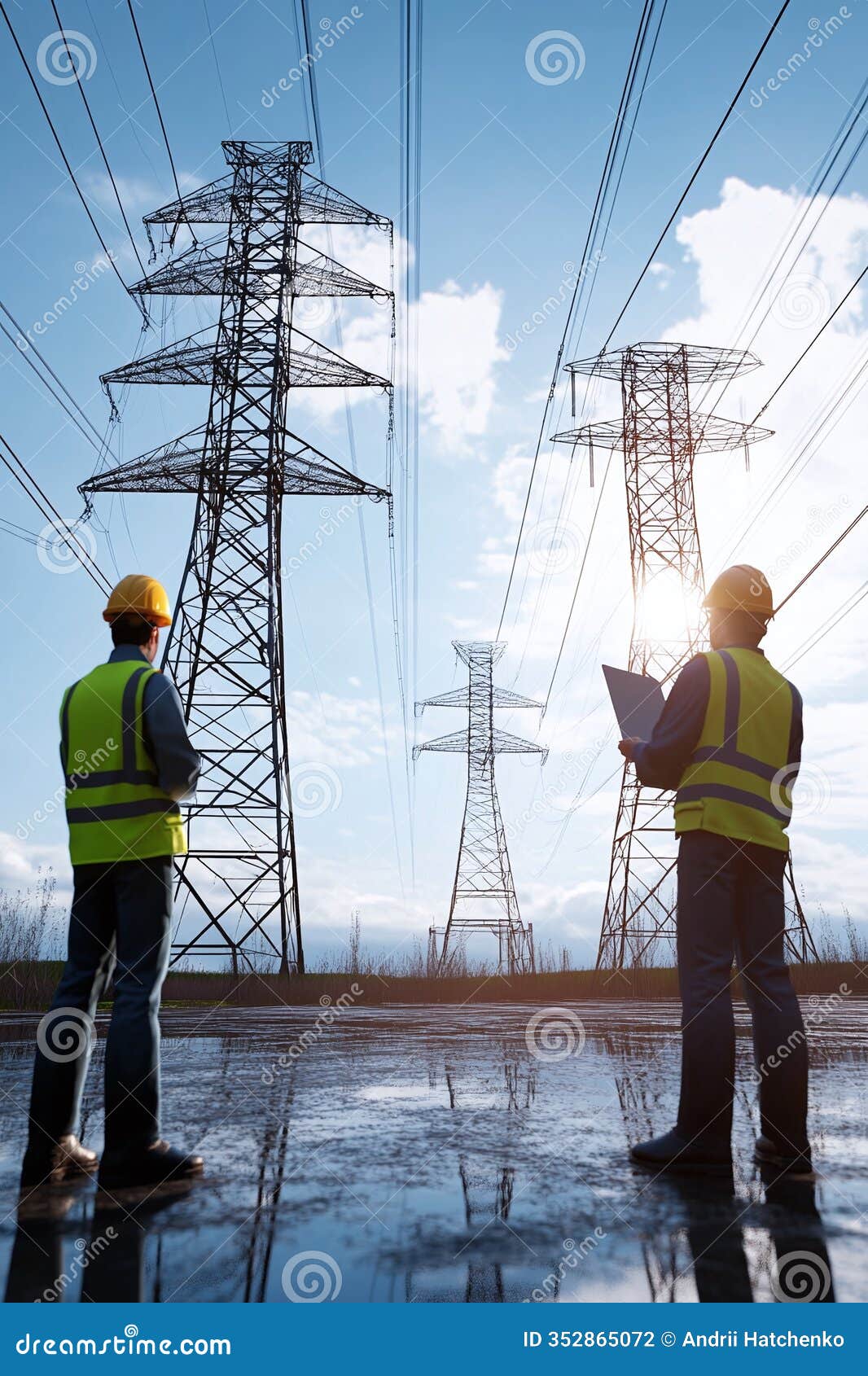 3D Visualization of High-voltage Towers during Maintenance with Workers ...