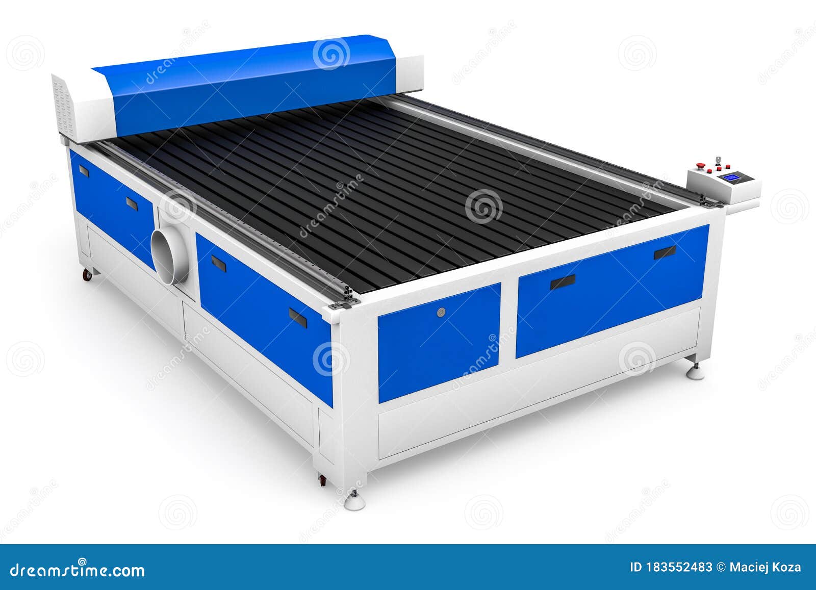 Large Format Laser Plotter. Stock Illustration - Illustration of ...