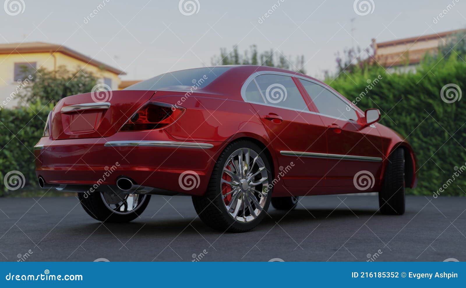 3d Visualization of the Rear Bumper of the Car Stock Photo - Image of ...