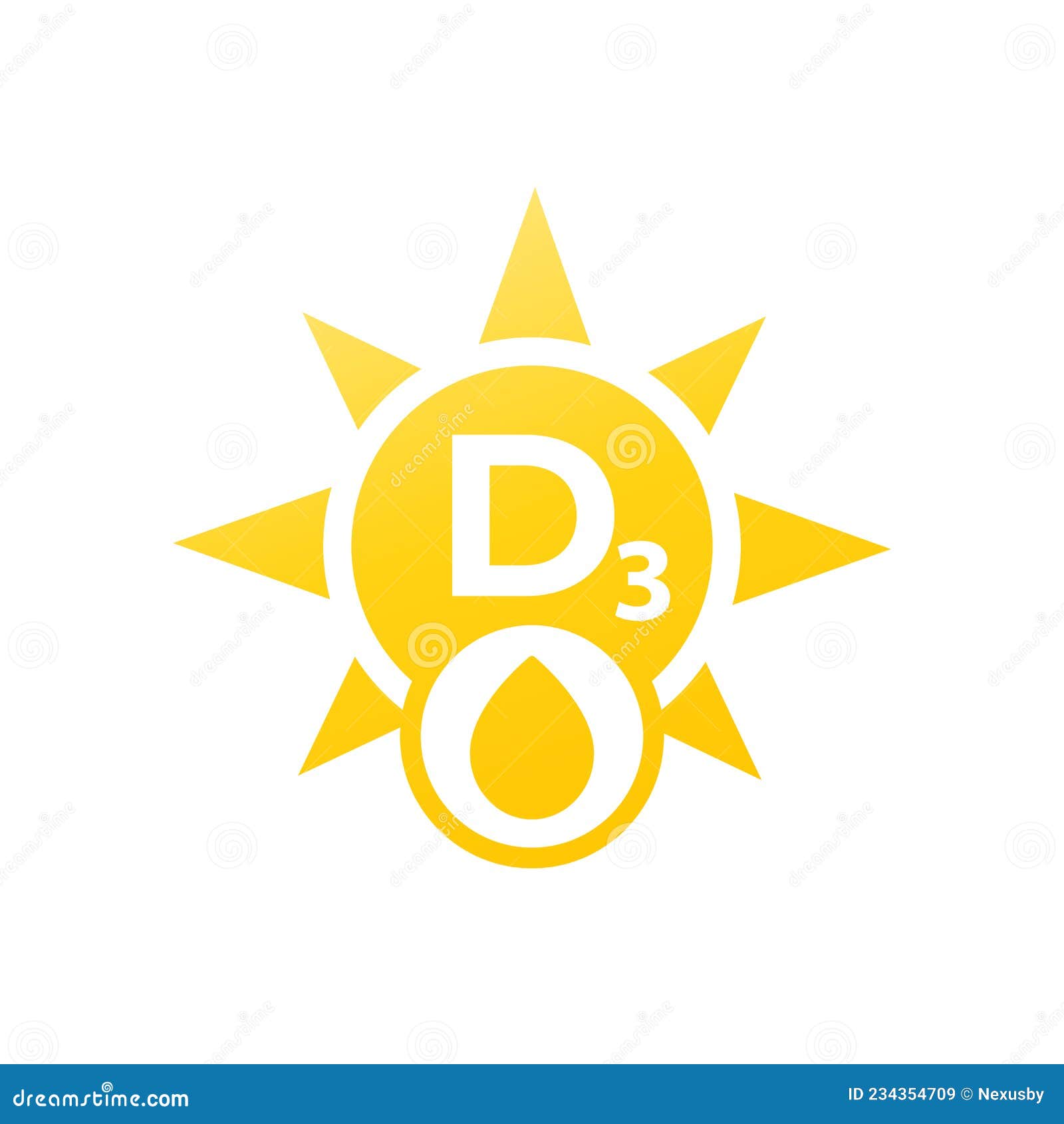 Vitamin C Icon. Yellow Orb Pill Isolated On Transparent Background. Big ...