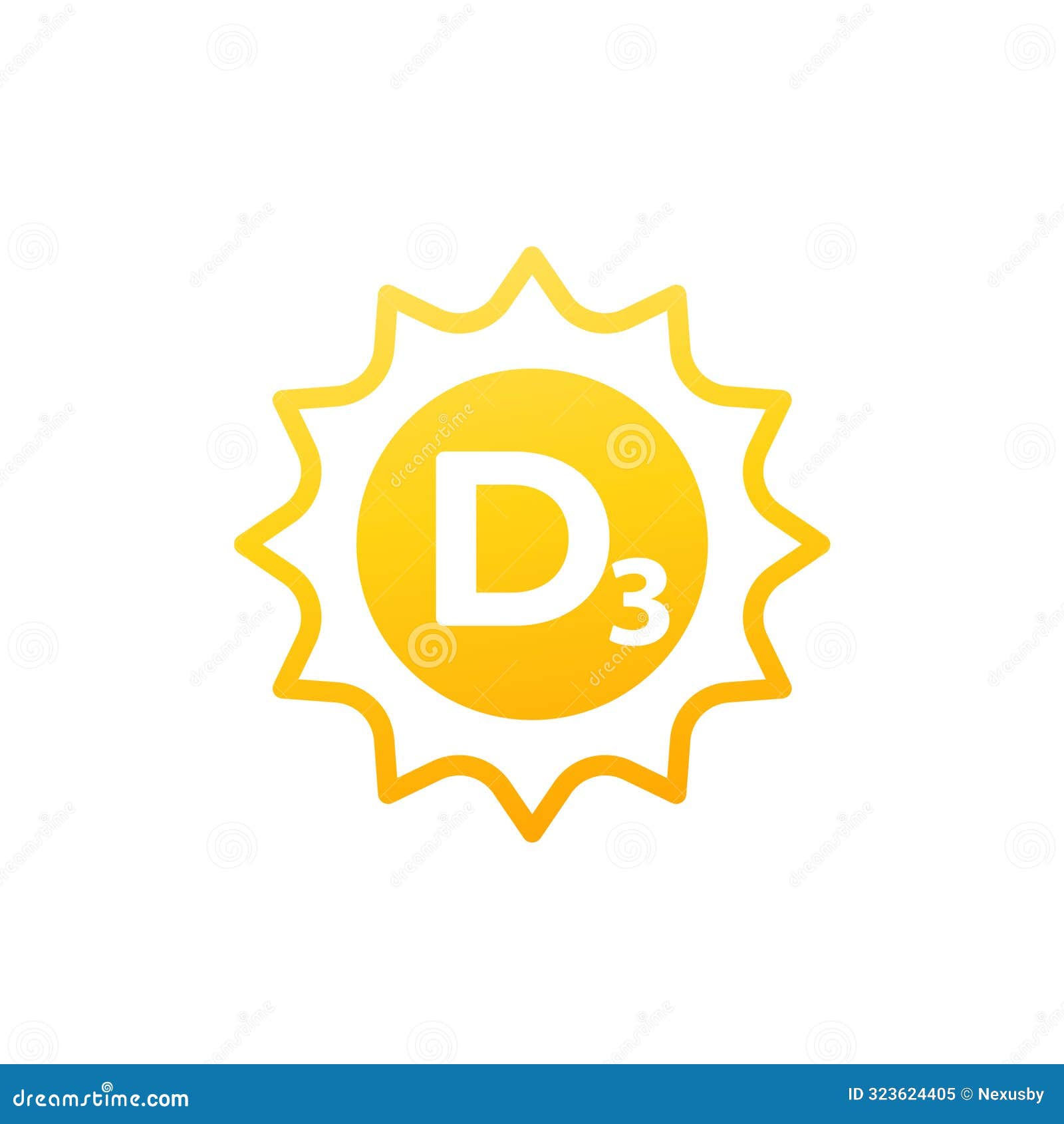 Vitamin B2 Icon Logo Golden Drop Shield Protection, Medical Background ...