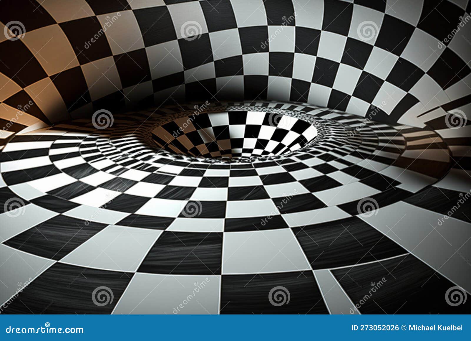 3D Vortex Chessboard Pattern Stock Illustration - Illustration of ...