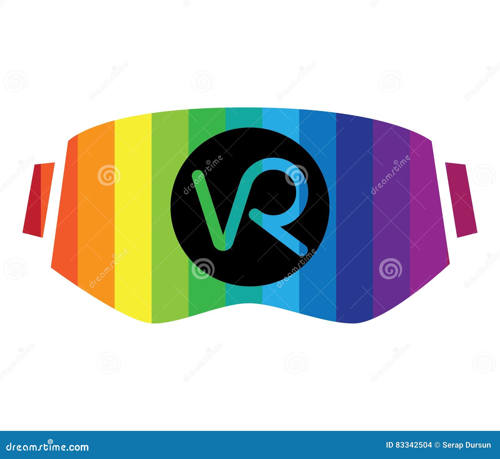 3D VR Logo and Eyewear stock vector. Illustration of element - 83342504