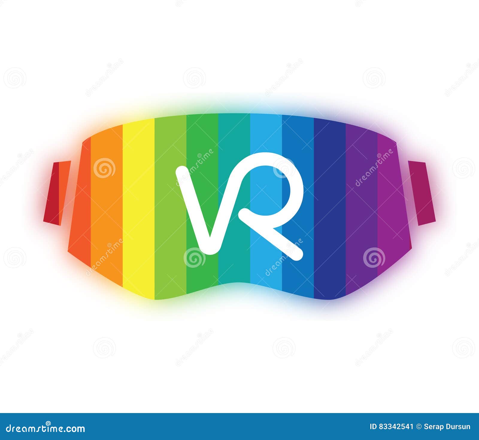 3D VR Logo and Eyewear stock vector. Illustration of design - 83342541