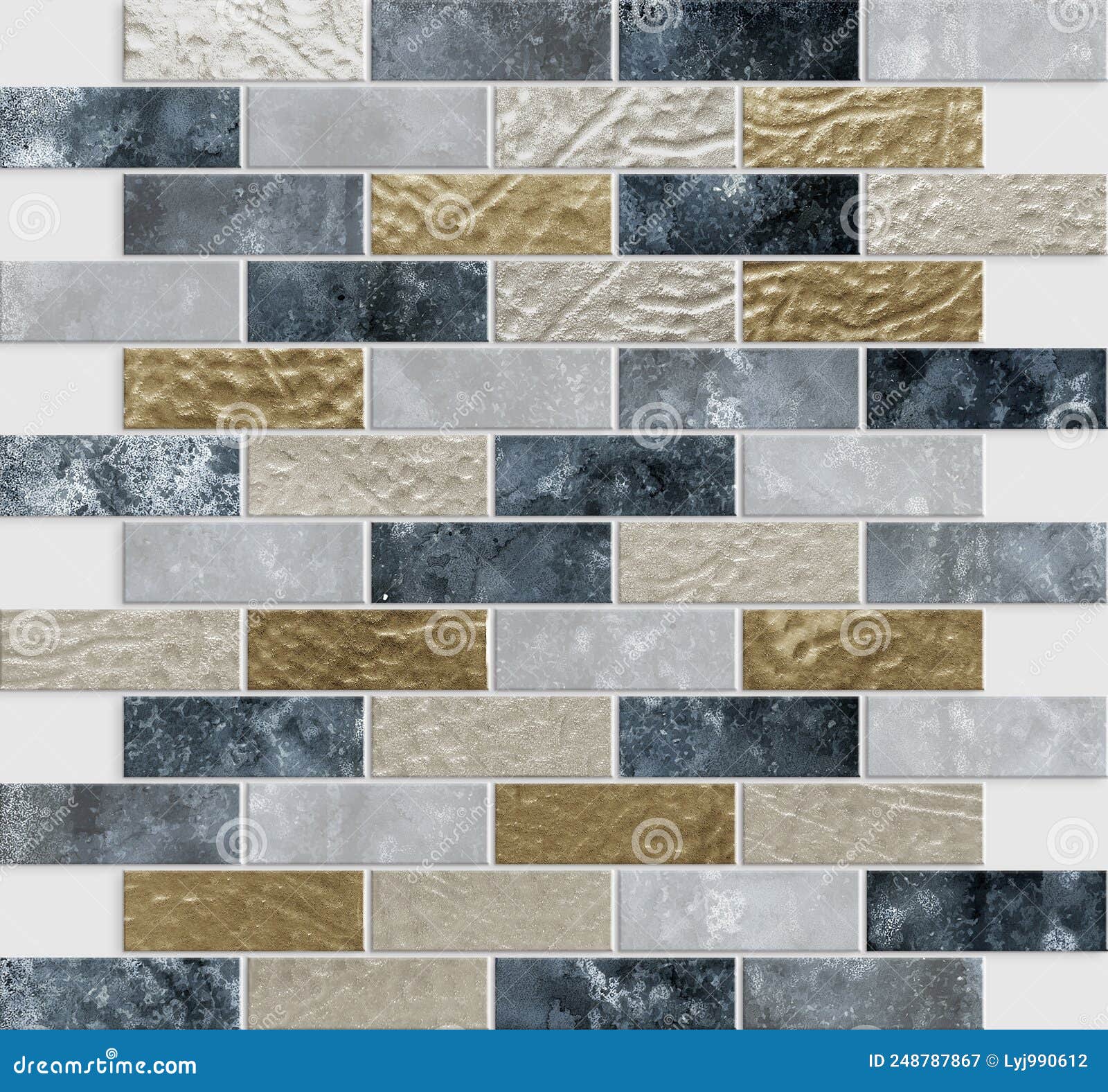 3d Wall Pattern Wall-mounted Pattern Light Texture Brick Map Mosaic ...