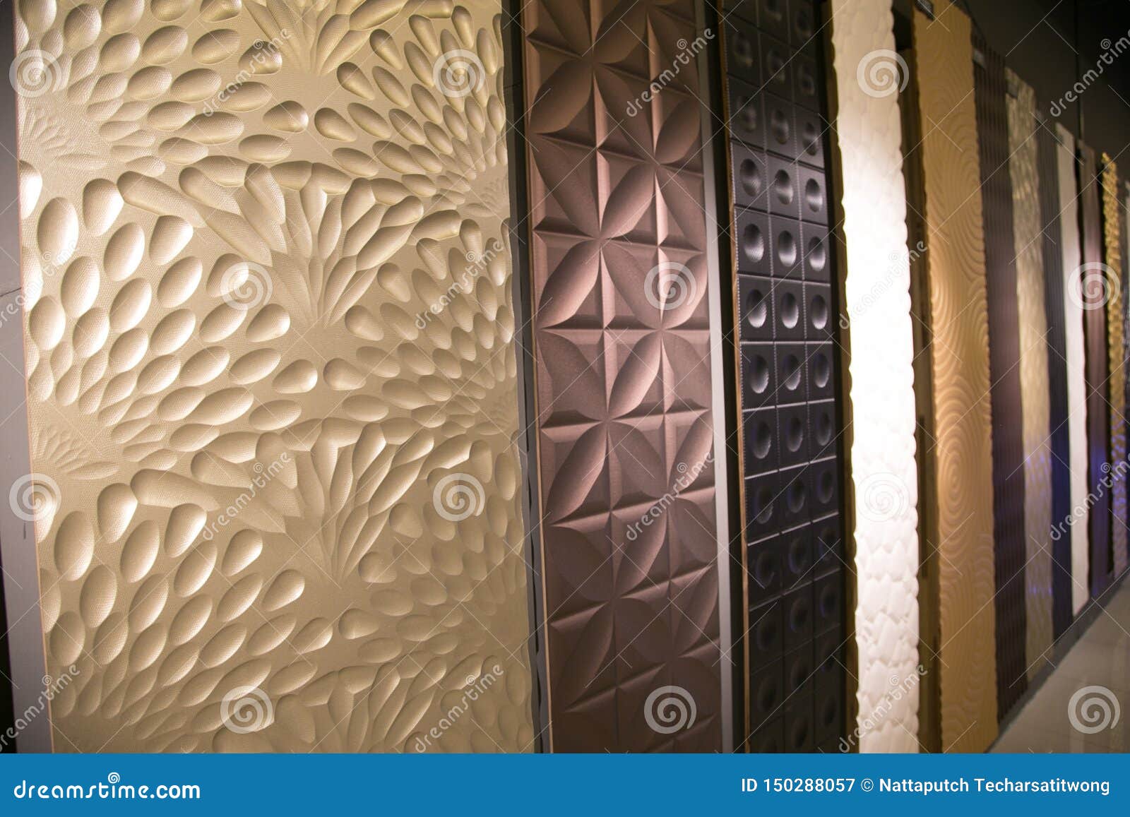 Abstract Architecture Background Wall in the Showroom Stock Image ...
