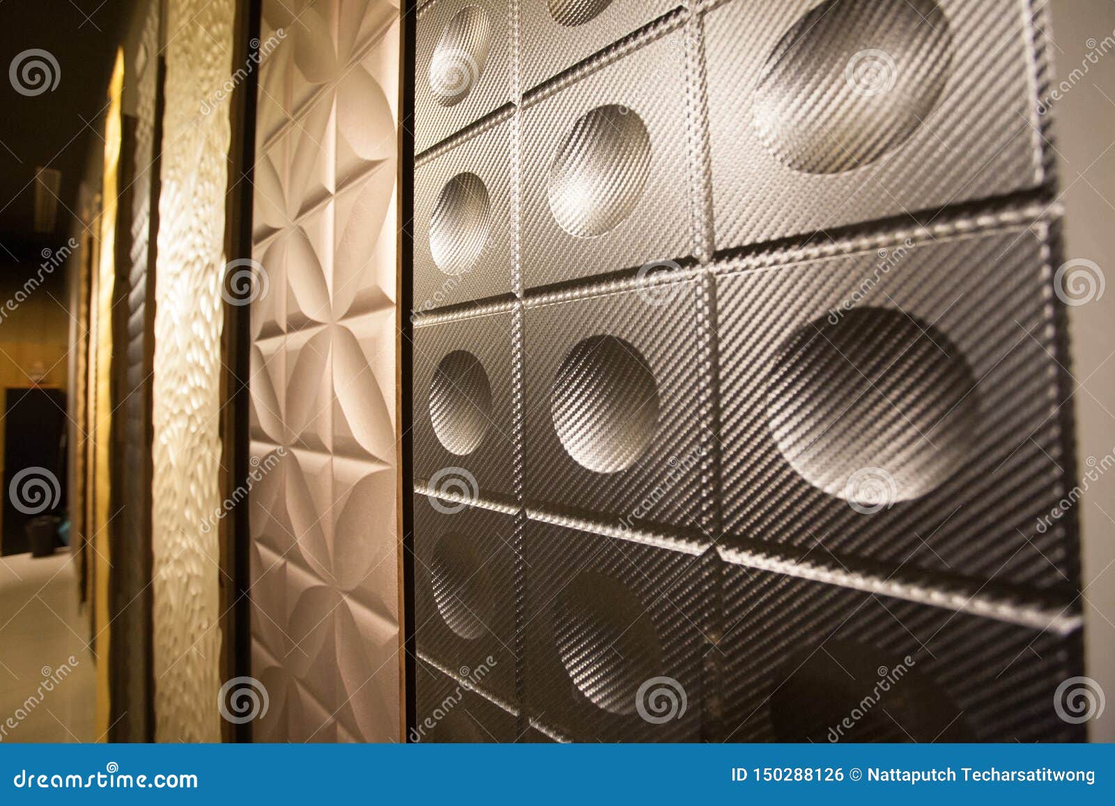 Abstract Architecture Background Wall in the Showroom Stock Photo ...