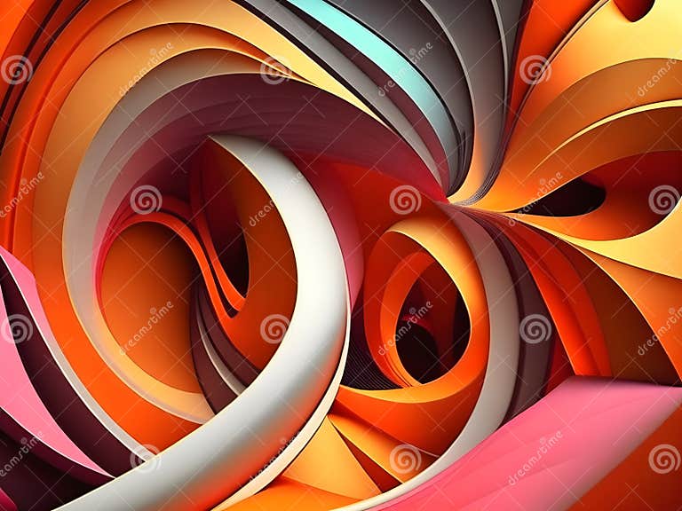 3d Wallpaper Abstract Background 3d Effect Unique Shape Design Gradient ...