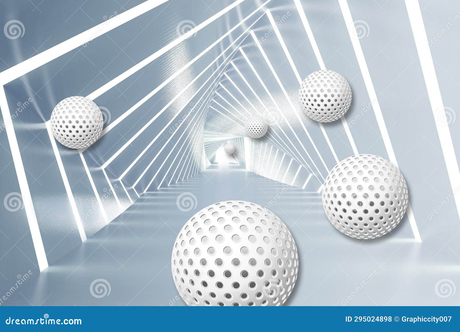 3D Wallpaper , Abstract Background with White Sphere Pattern for Living ...