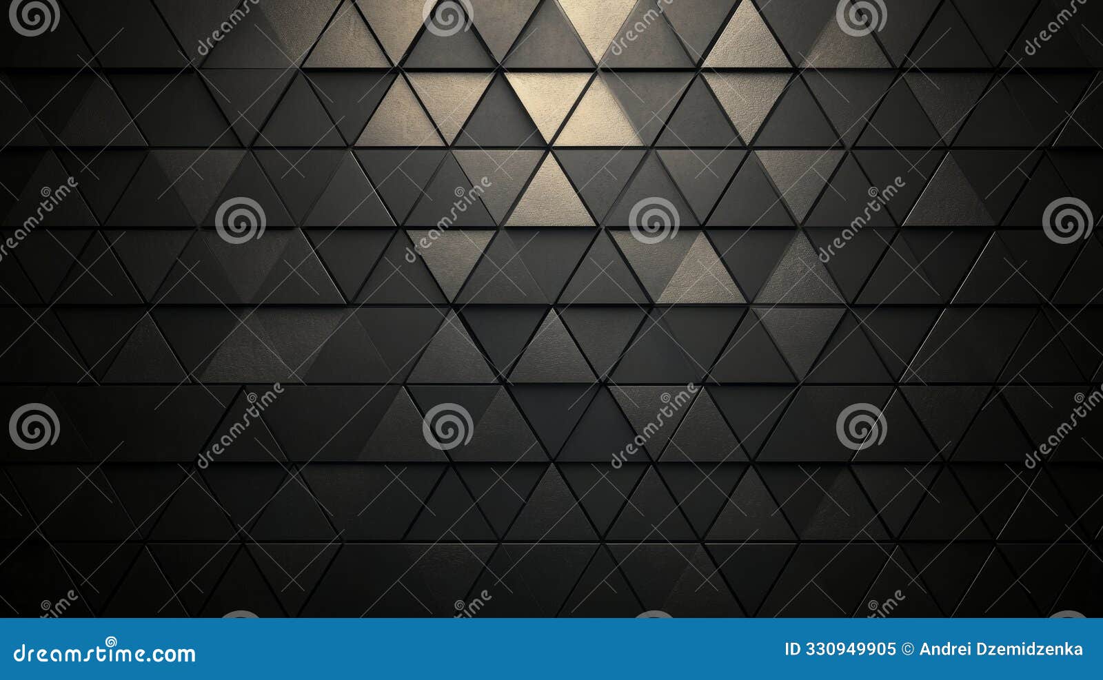 3D Wallpaper with Triangular, Concrete Blocks on a Polished, Futuristic ...