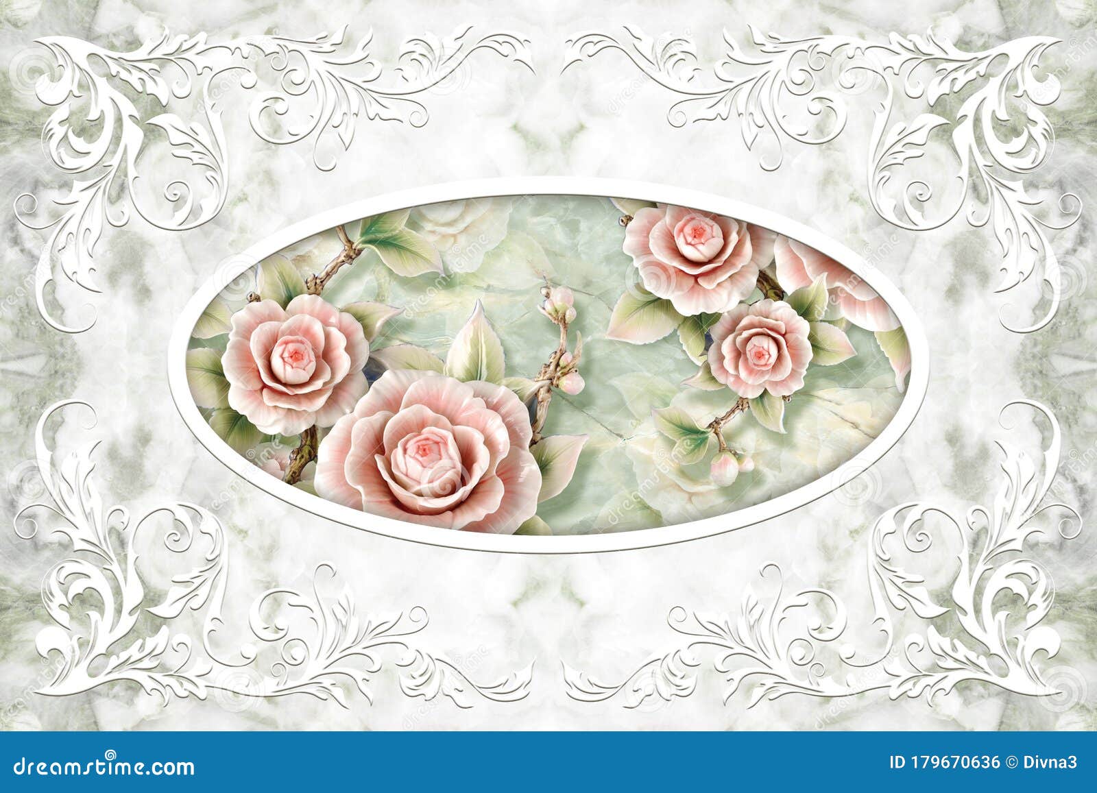Frame With Stone And Emeralds Vector Poster Border | CartoonDealer.com ...