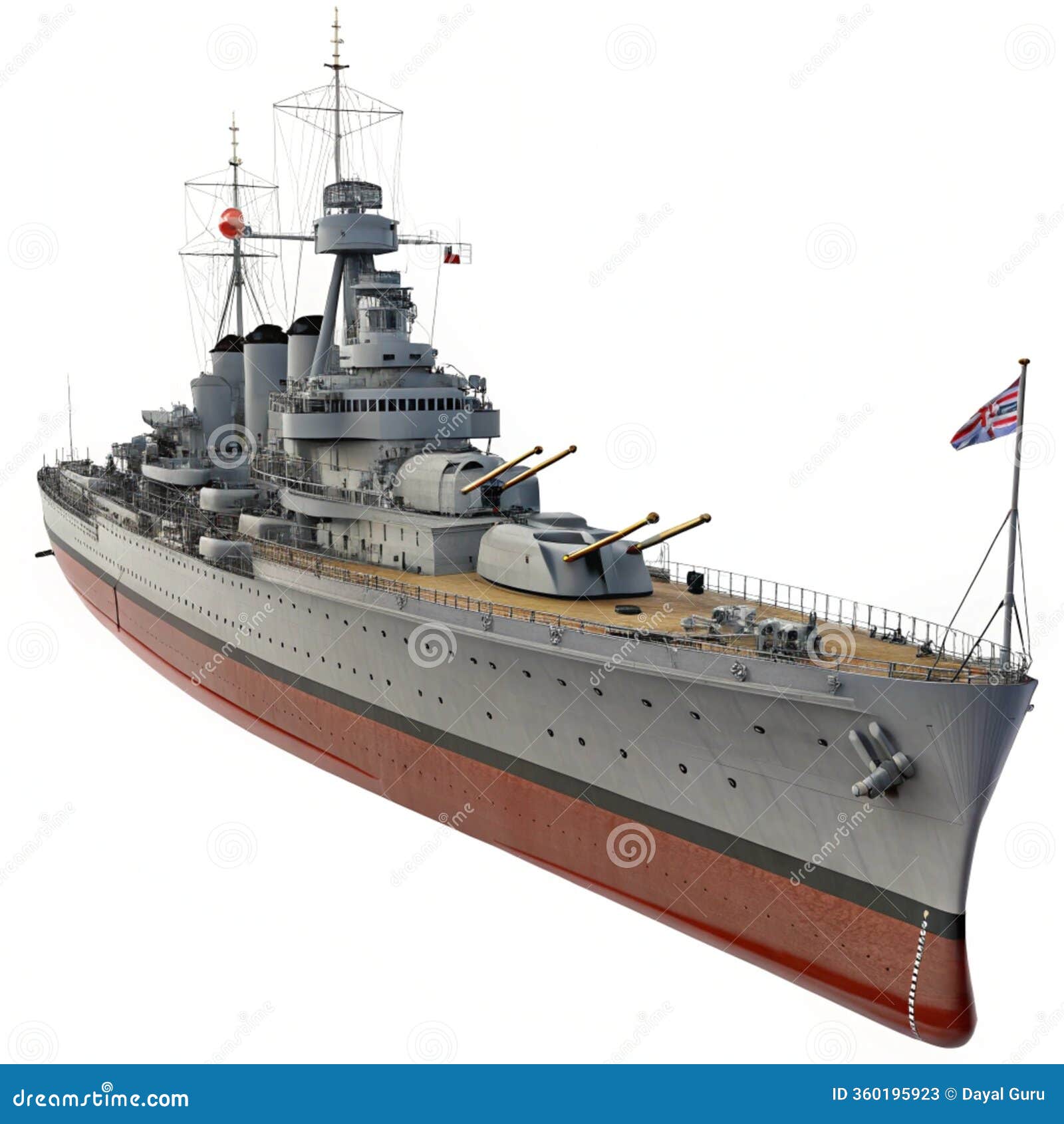 3D War Ship Isolated on Transparent Background Stock Illustration ...