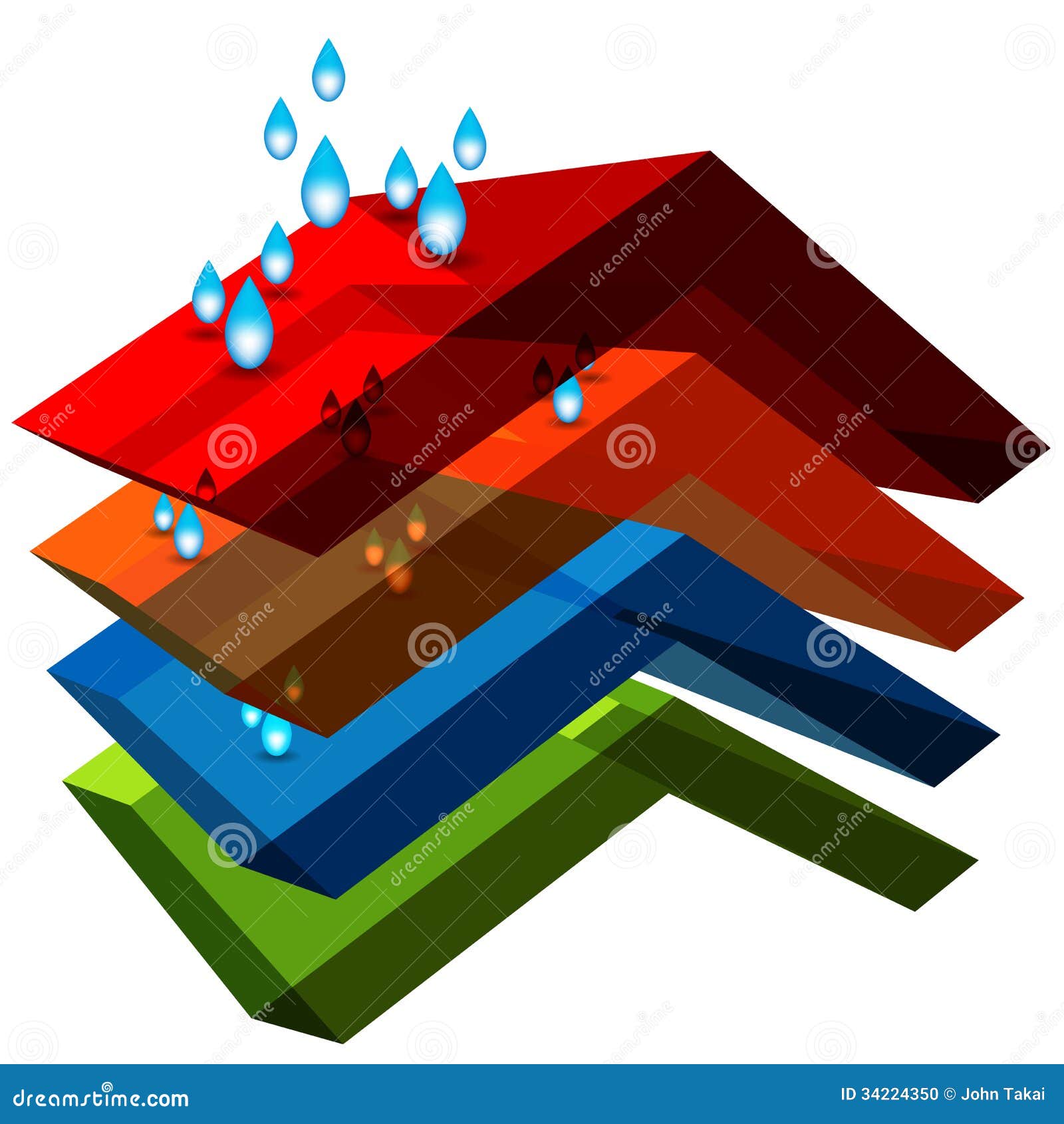 3D Water Resistant Material Stock Vector - Illustration of barrier ...