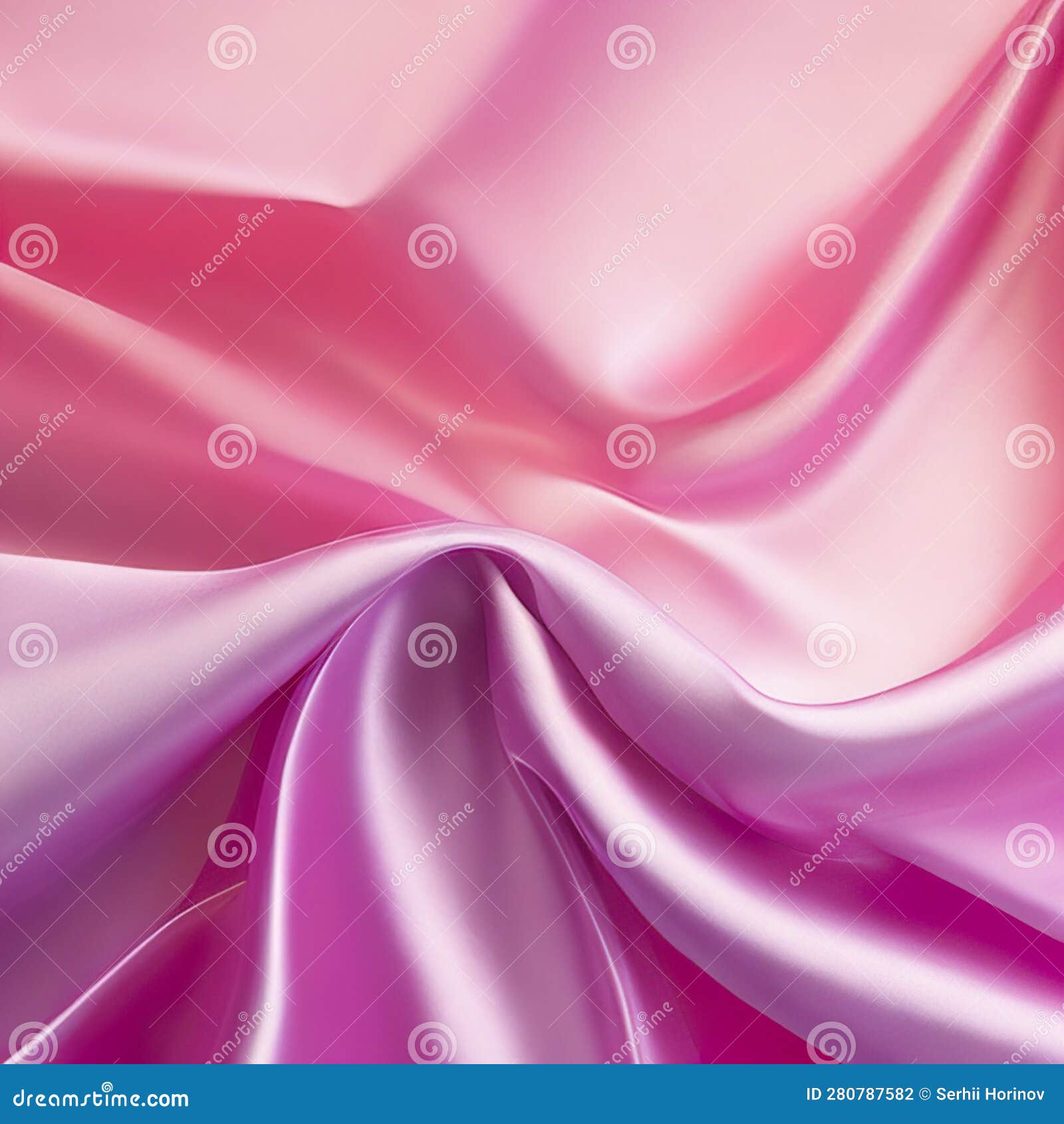 3D Wave Bright Powder Pink Color Gradient Silk Fabric AI Generated ...