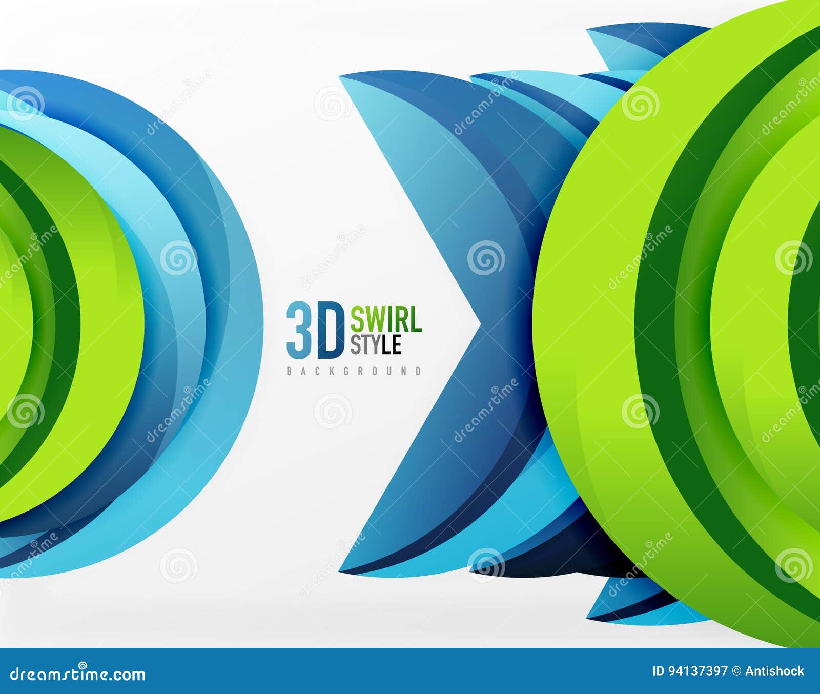 3D wave design stock vector. Illustration of modern, green - 94137397