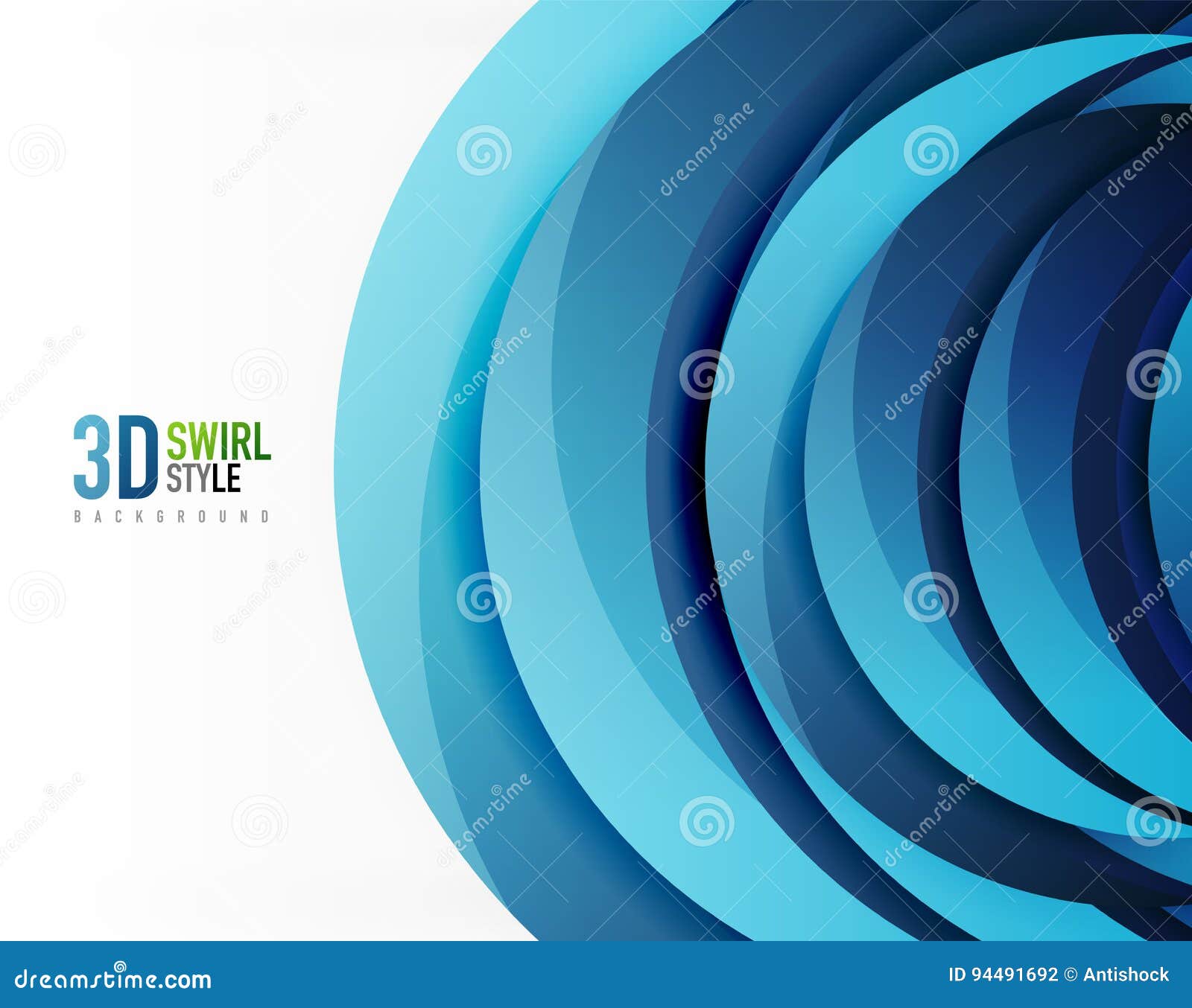 3D wave design stock vector. Illustration of card, abstract - 94491692