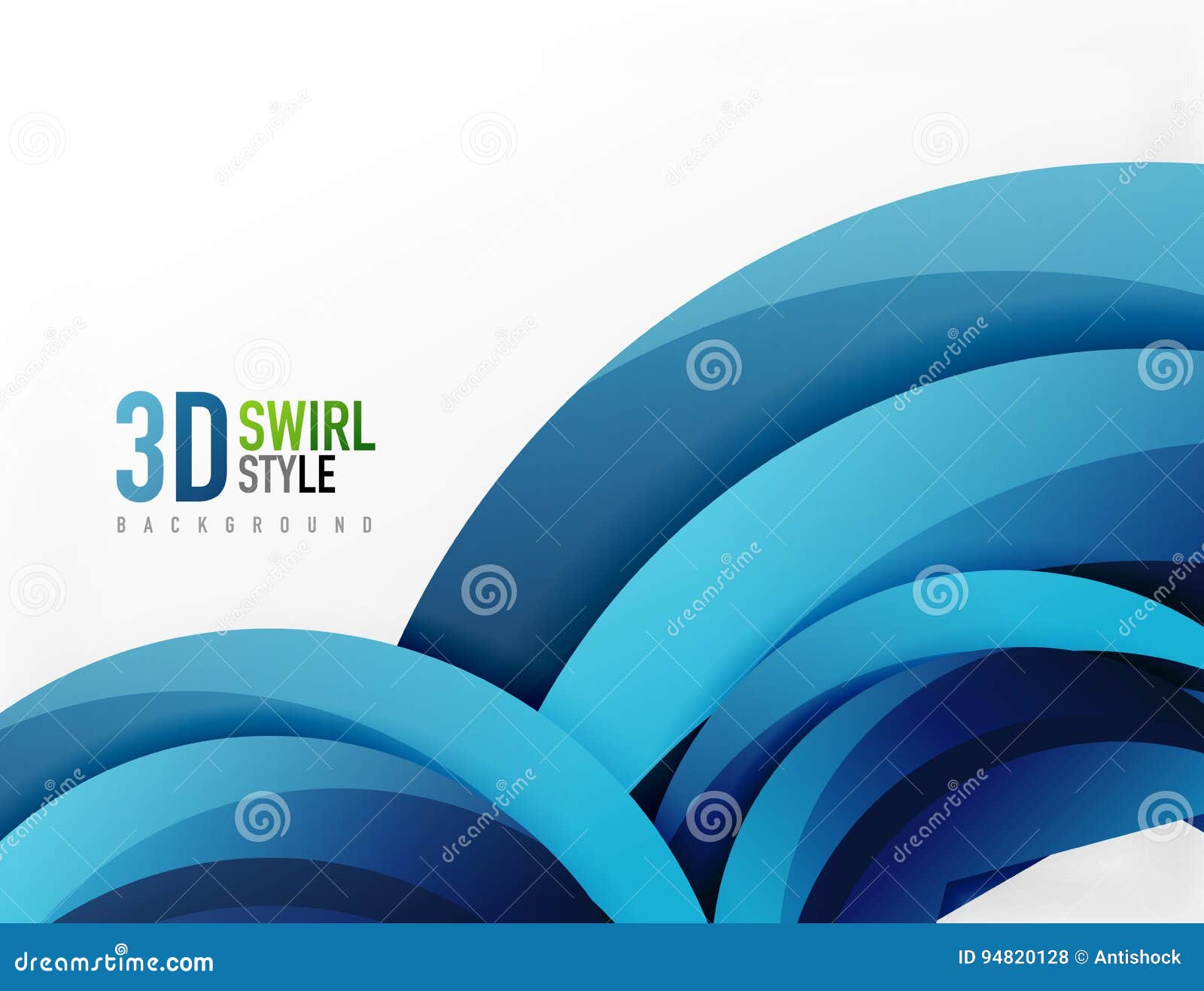 3D wave design stock vector. Illustration of motion, line - 94820128
