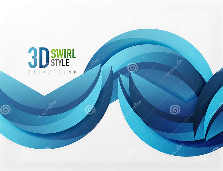 3D wave design stock vector. Illustration of colour, connect - 94864364