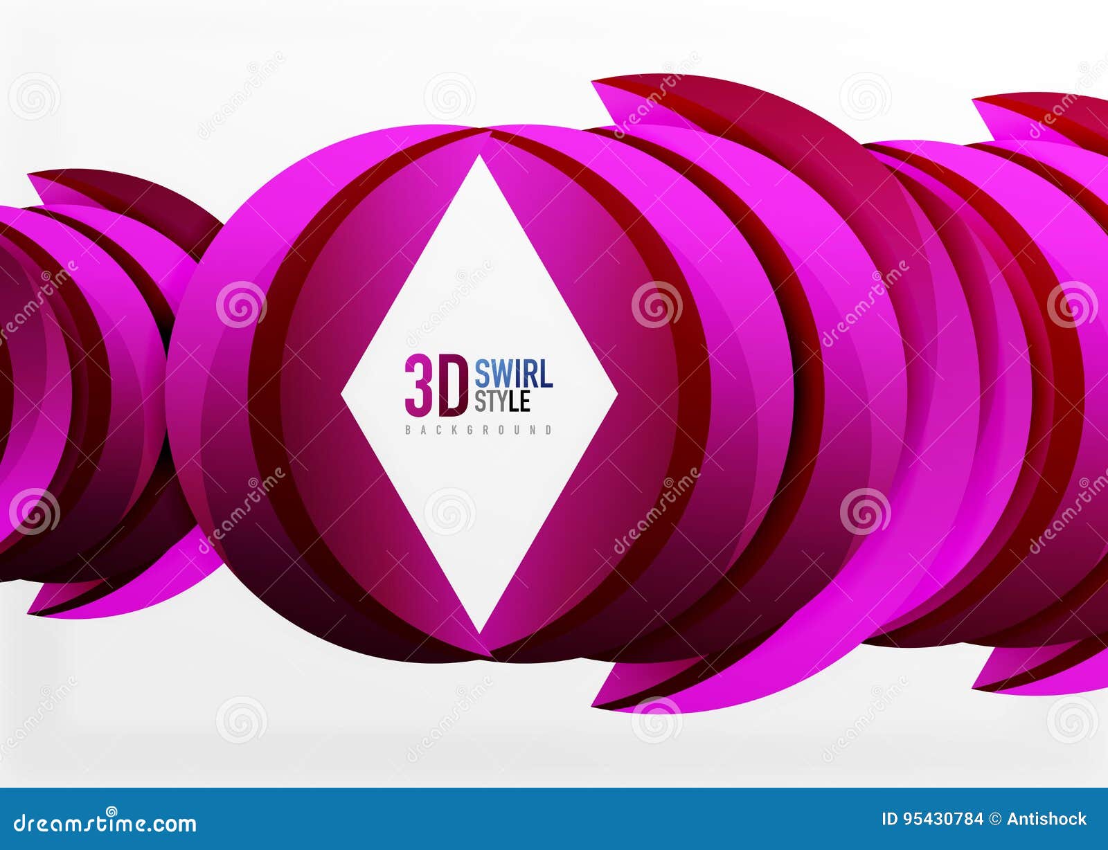 3D wave design stock vector. Illustration of motion, dynamic - 95430784