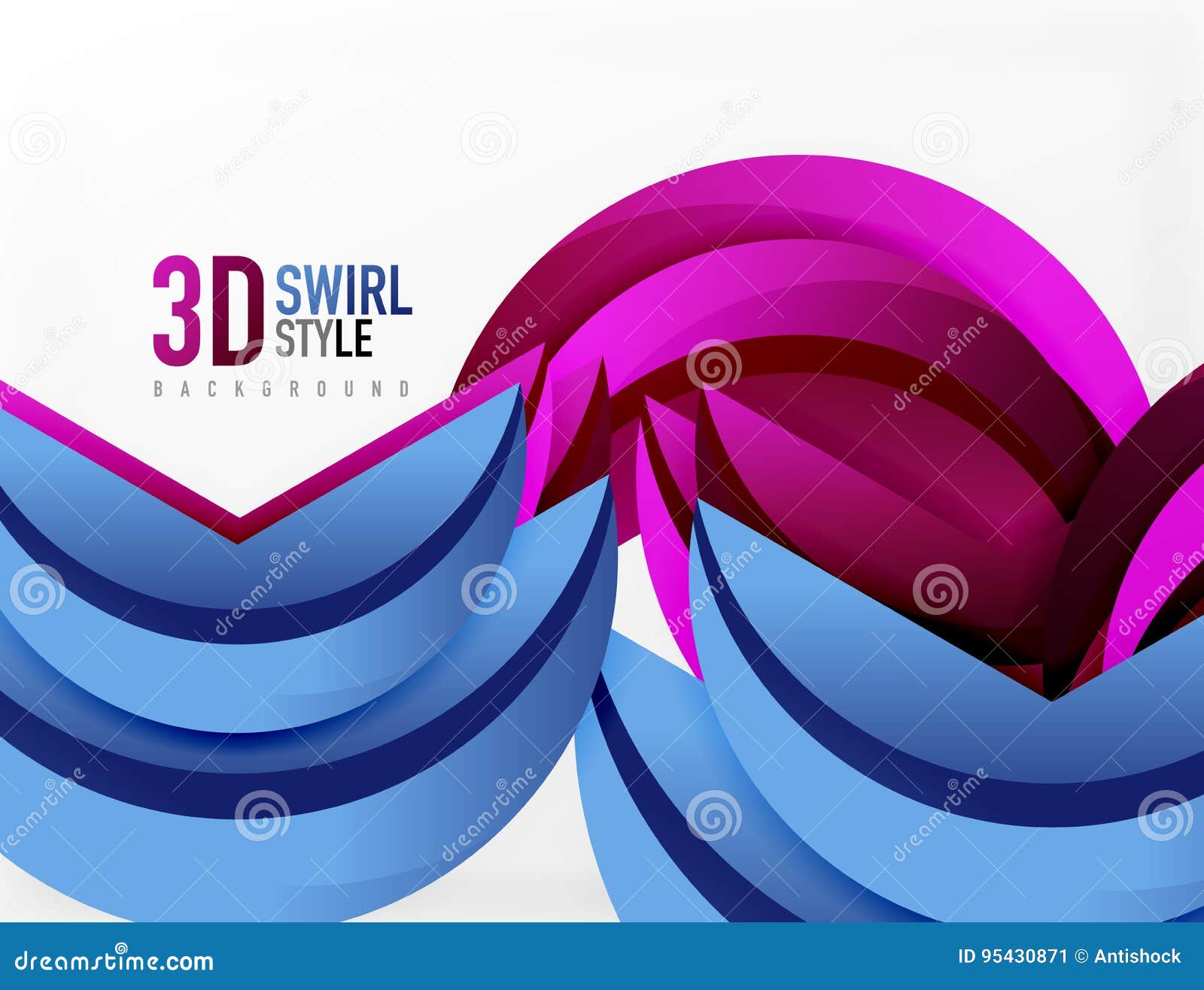 3D wave design stock vector. Illustration of background - 95430871