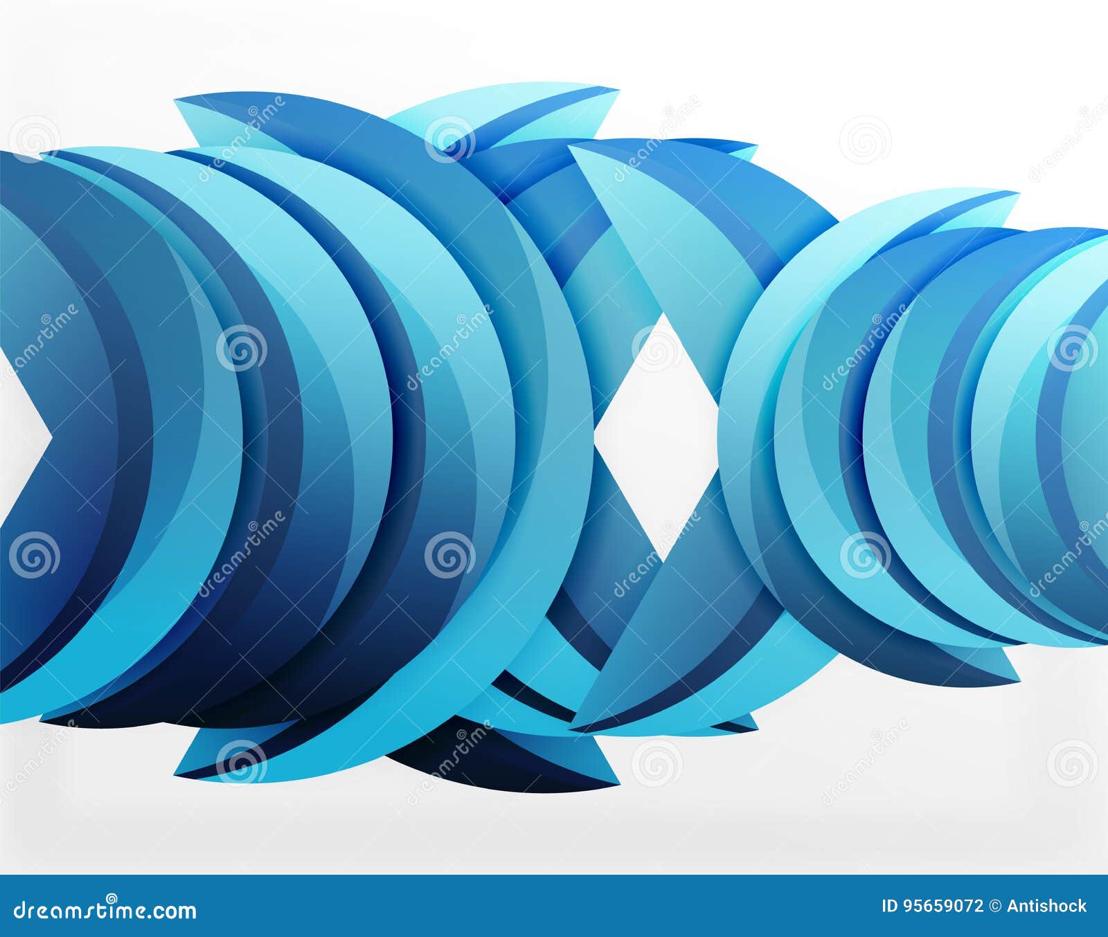 3D wave design stock vector. Illustration of blue, artwork - 95659072