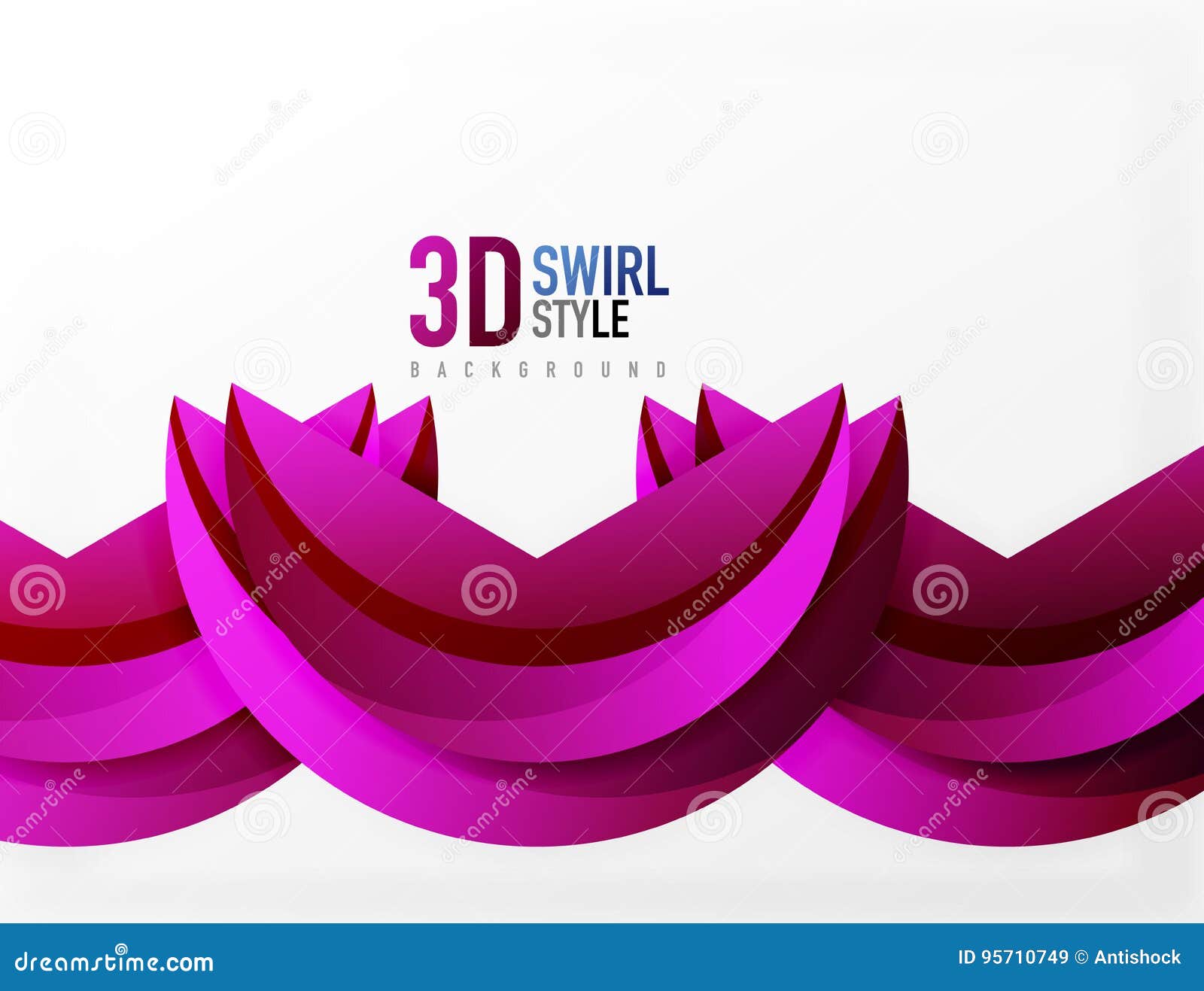 3D wave design stock vector. Illustration of plastic - 95710749