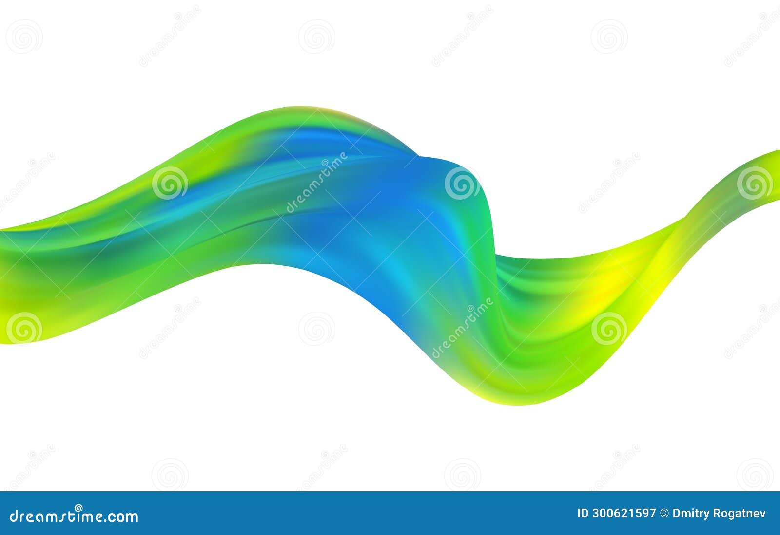 3d Wave Liquid Shape Color Background. Stock Illustration ...
