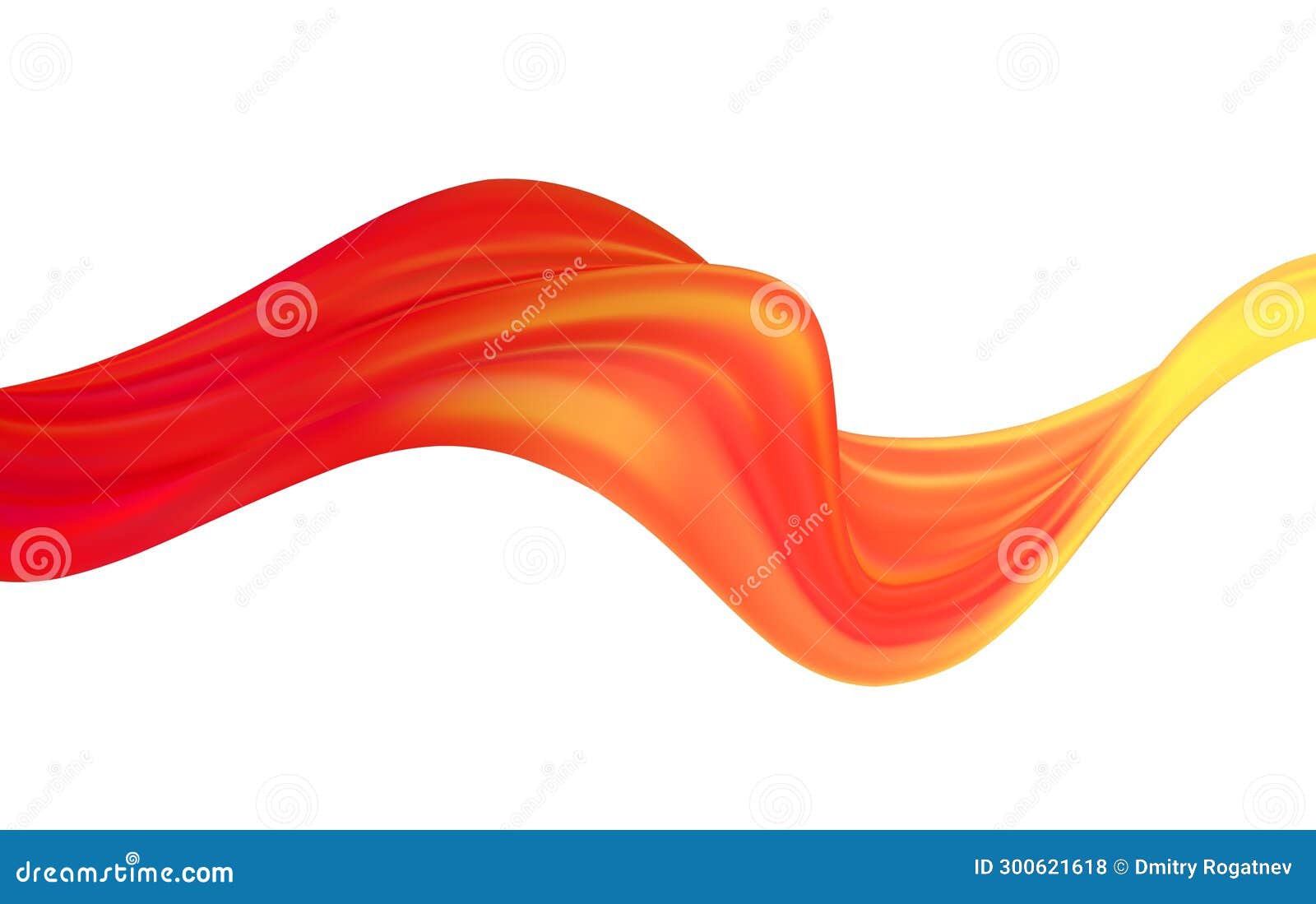 3d Wave Liquid Shape Color Background. Stock Illustration ...