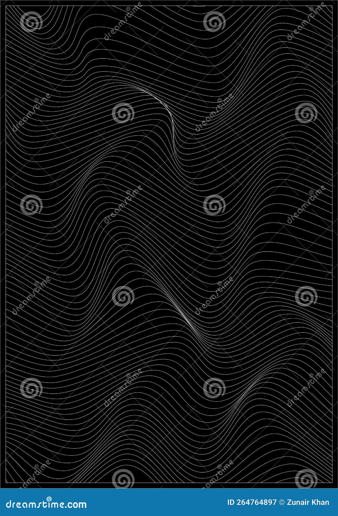 3d Wave Lines, Line Pattern, Vector Pattern Portrait, Vector 3d Art ...