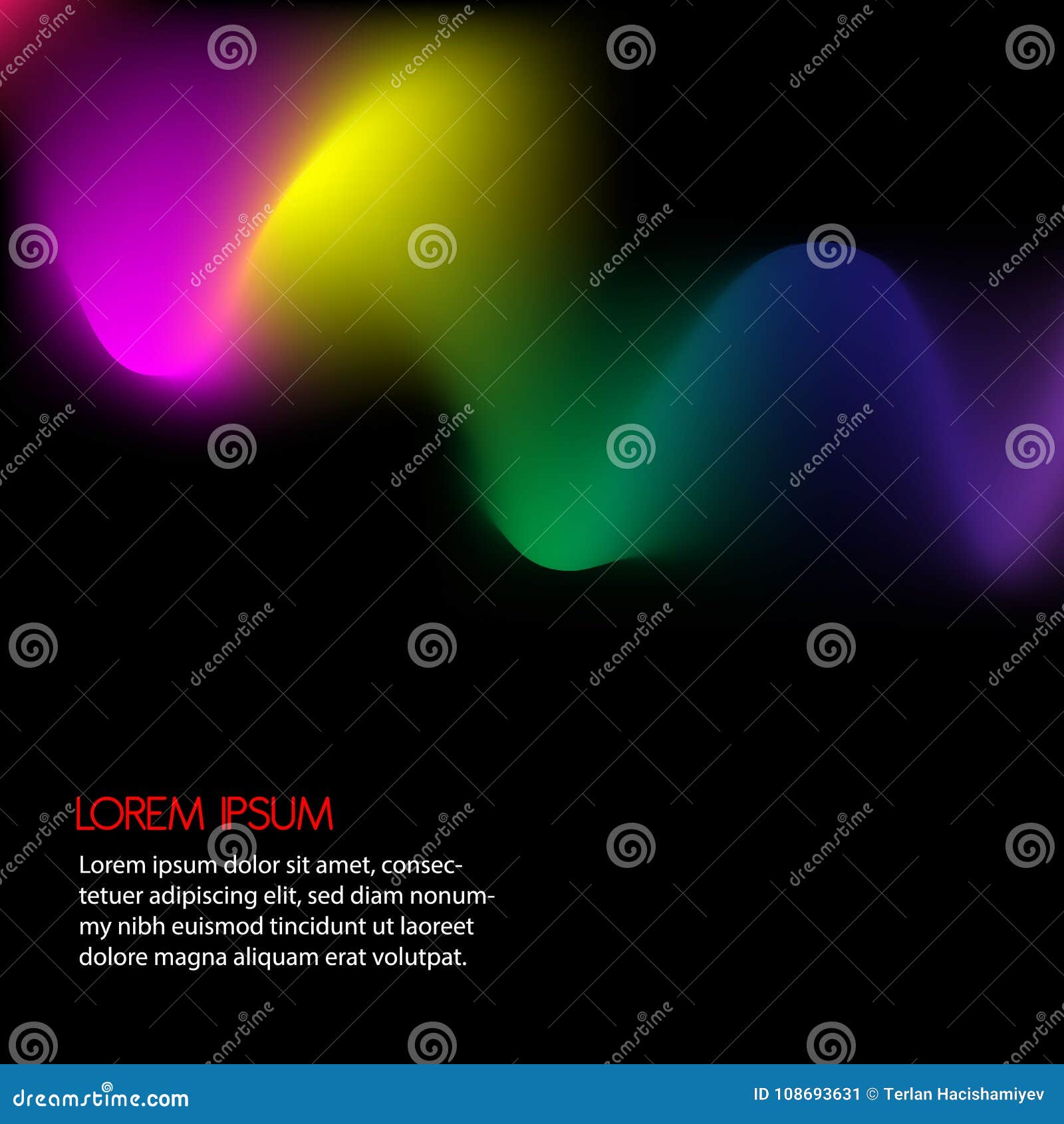 3D Wavy Background. Dynamic Effect. Abstract Vector Illustration ...