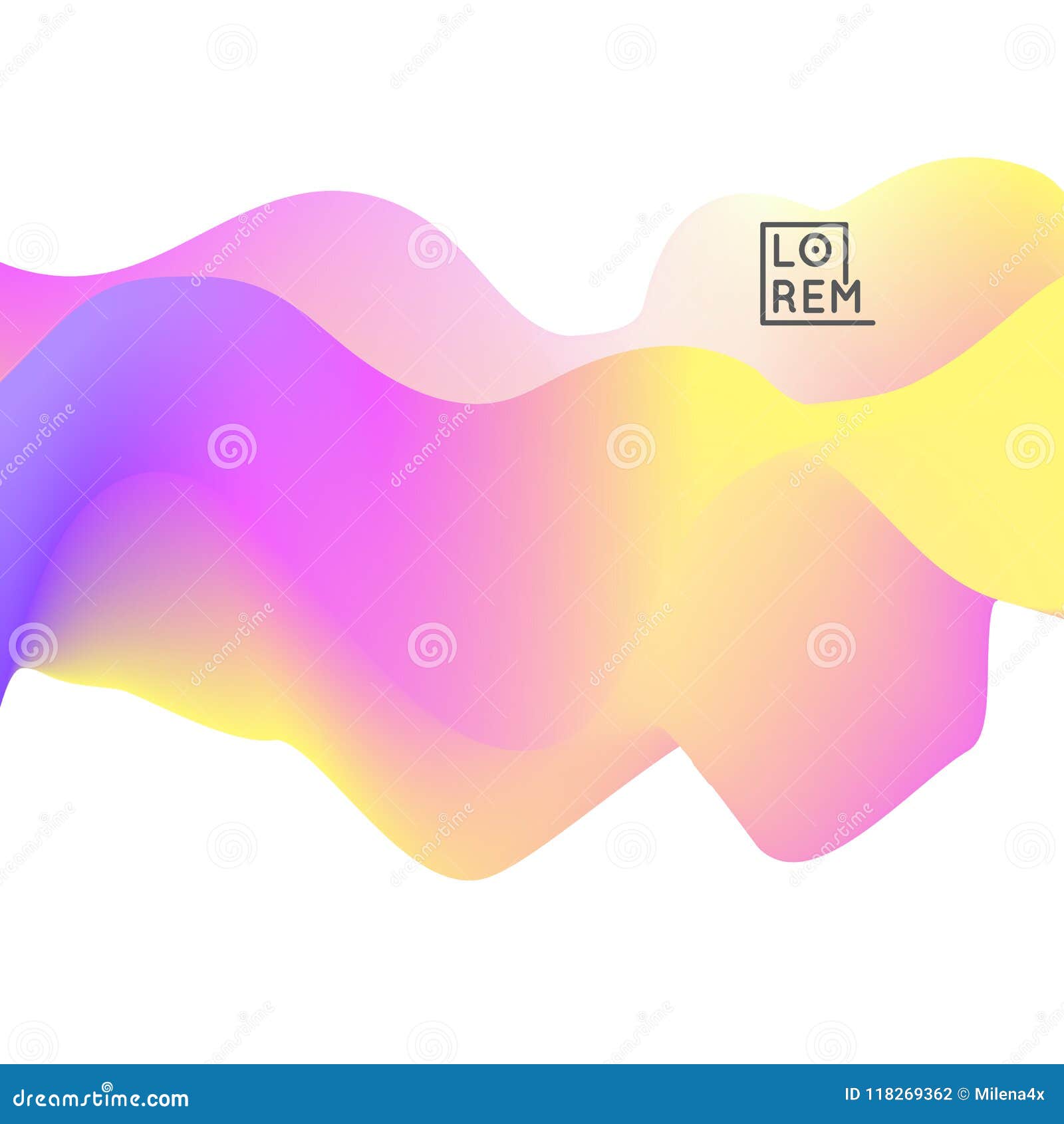 3D Wavy Background. Dynamic Effect. Abstract Vector Illustration ...