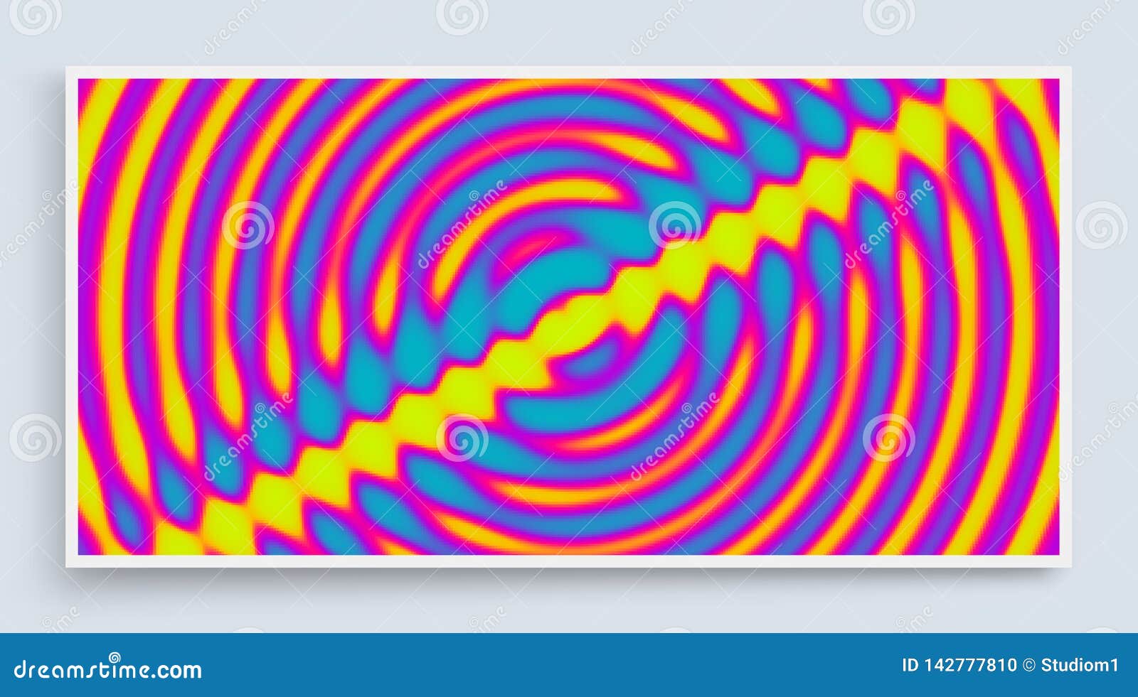 3D Wavy Background with Ripple Effect. Abstract Vector Illustration ...
