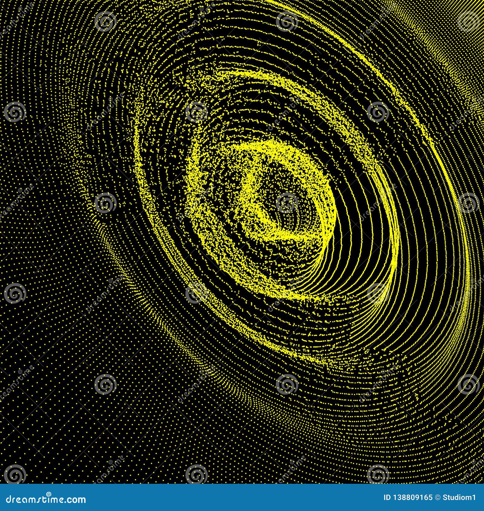 3D Wavy Background with Ripple Effect. Vector Illustration with ...