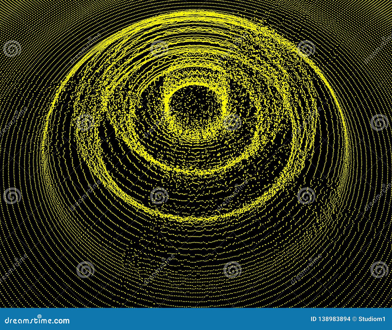 3D Wavy Background with Ripple Effect. Vector Illustration with ...