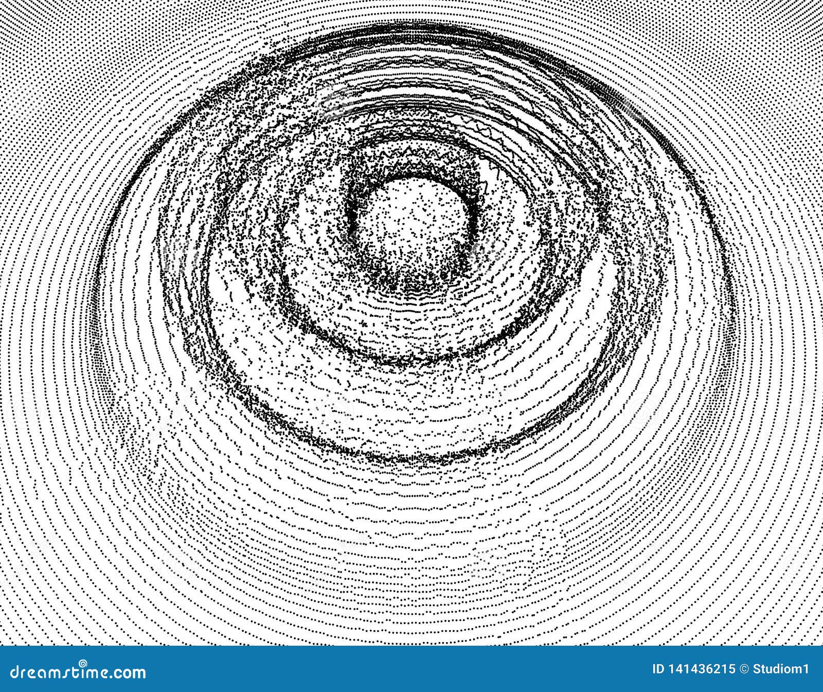 3D Wavy Background with Ripple Effect. Vector Illustration with ...