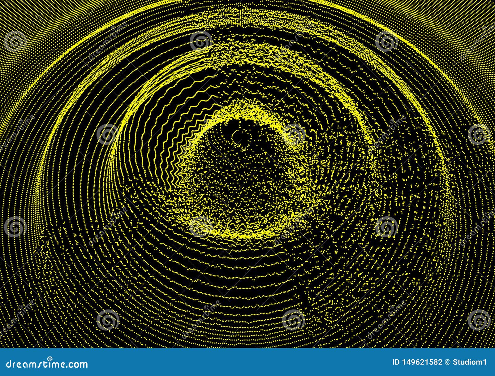 3D Wavy Background with Ripple Effect. Vector Illustration with ...