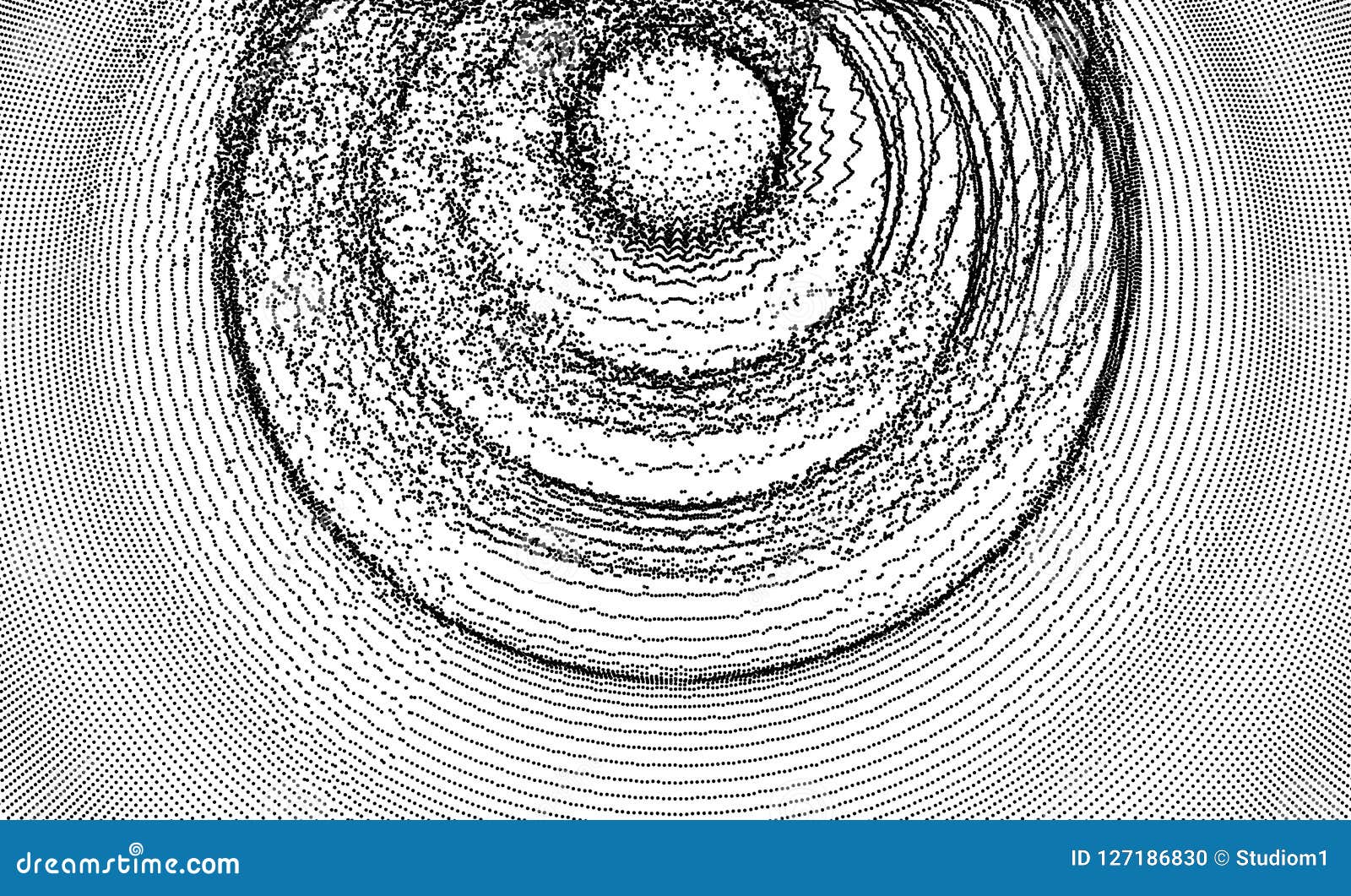 3D Wavy Background with Ripple Effect. Vector Illustration with ...