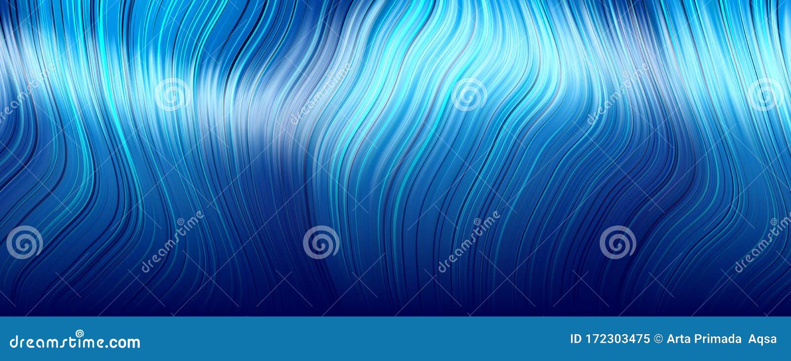 Wavy blue hair background stock illustration. Illustration of flat ...