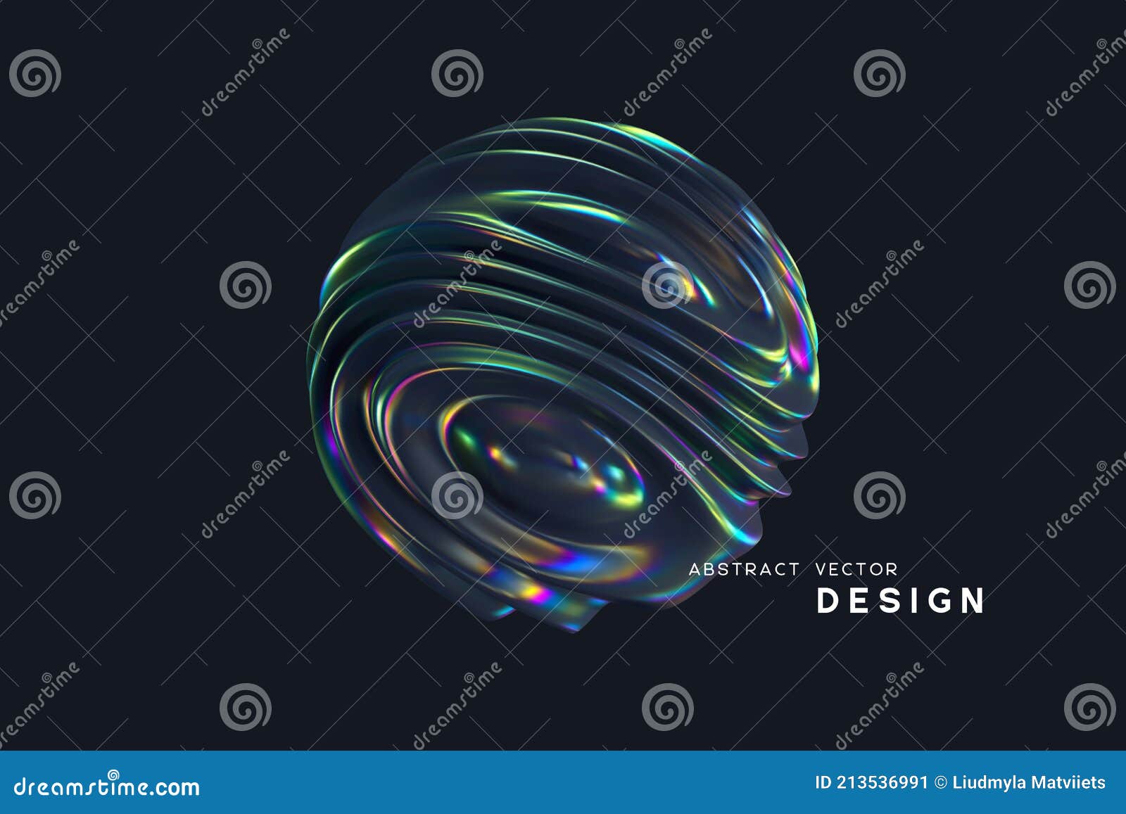 3d Wavy Fluorescent Sphere. Stock Vector - Illustration of ball ...