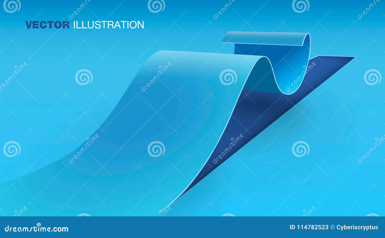 3d Wavy Strip Cut from the Floor. Vector Background Stock Vector ...