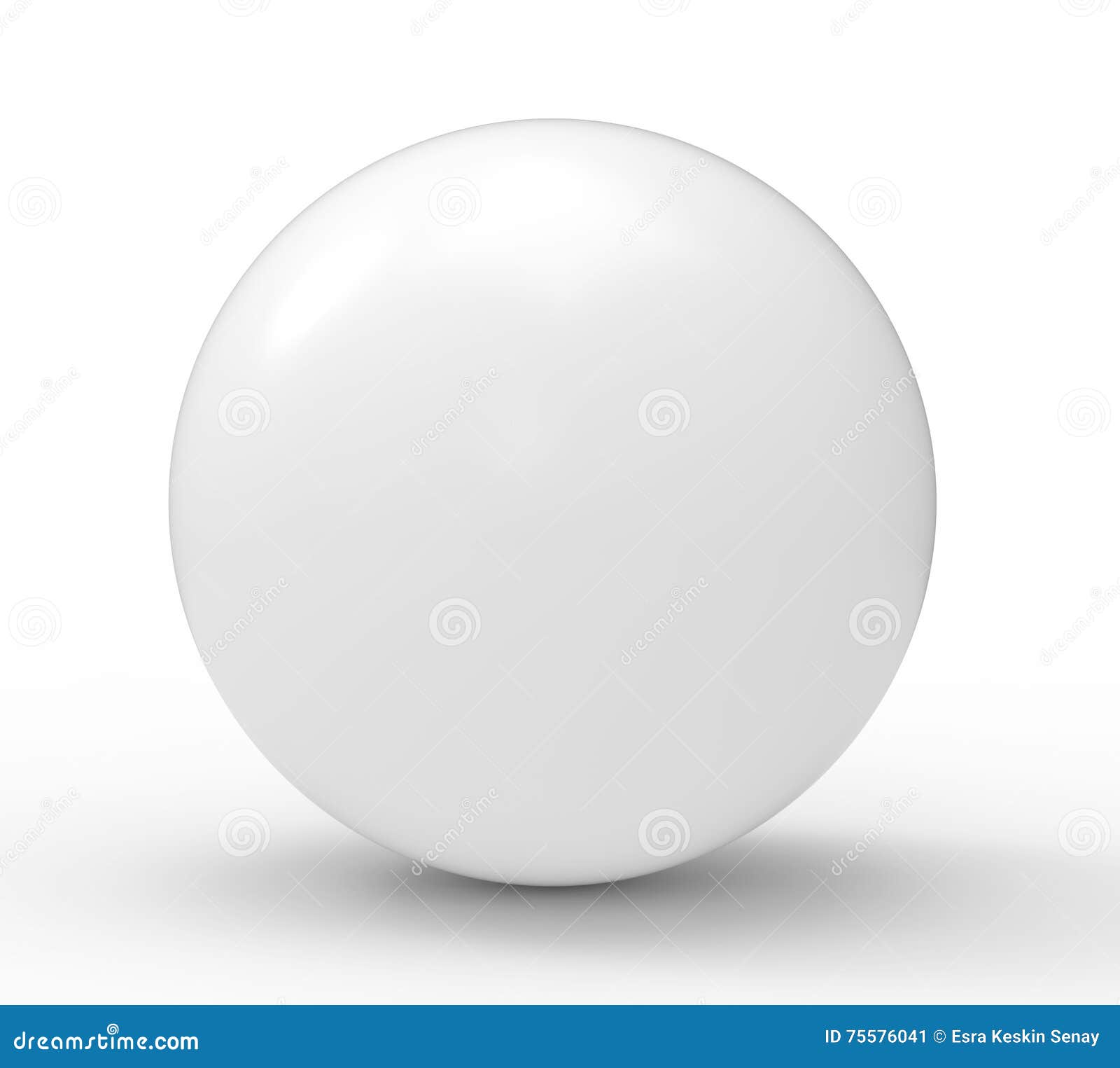 3d, white blank sphere stock illustration. Illustration of concept ...