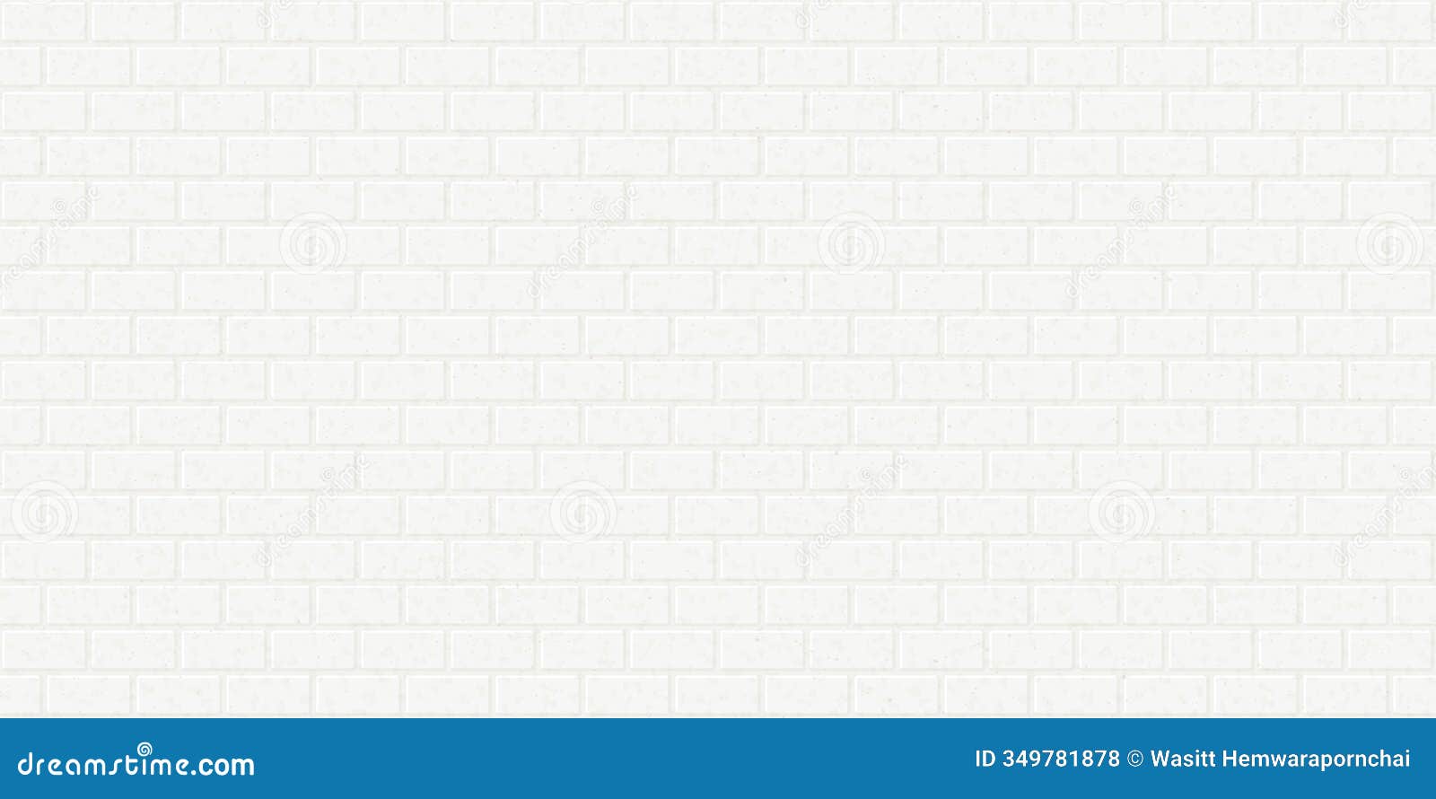 3D White Block Brick Wall Seamless Pattern Rough Texture Background ...